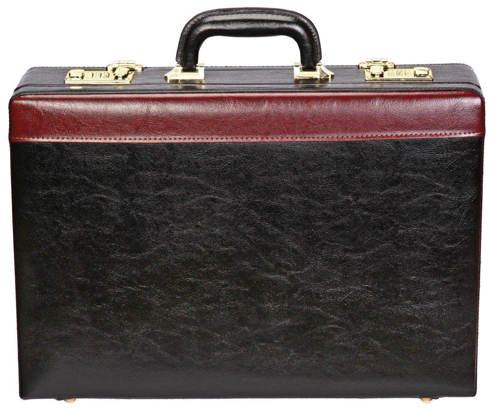 Attache Briefcase Executive Faux Leather Look Quality Business Case ...