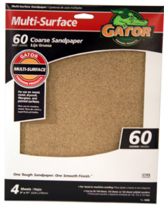 Sandpaper, Coarse 60-Grit, 9 x 11-In., 4-Pk. | eBay