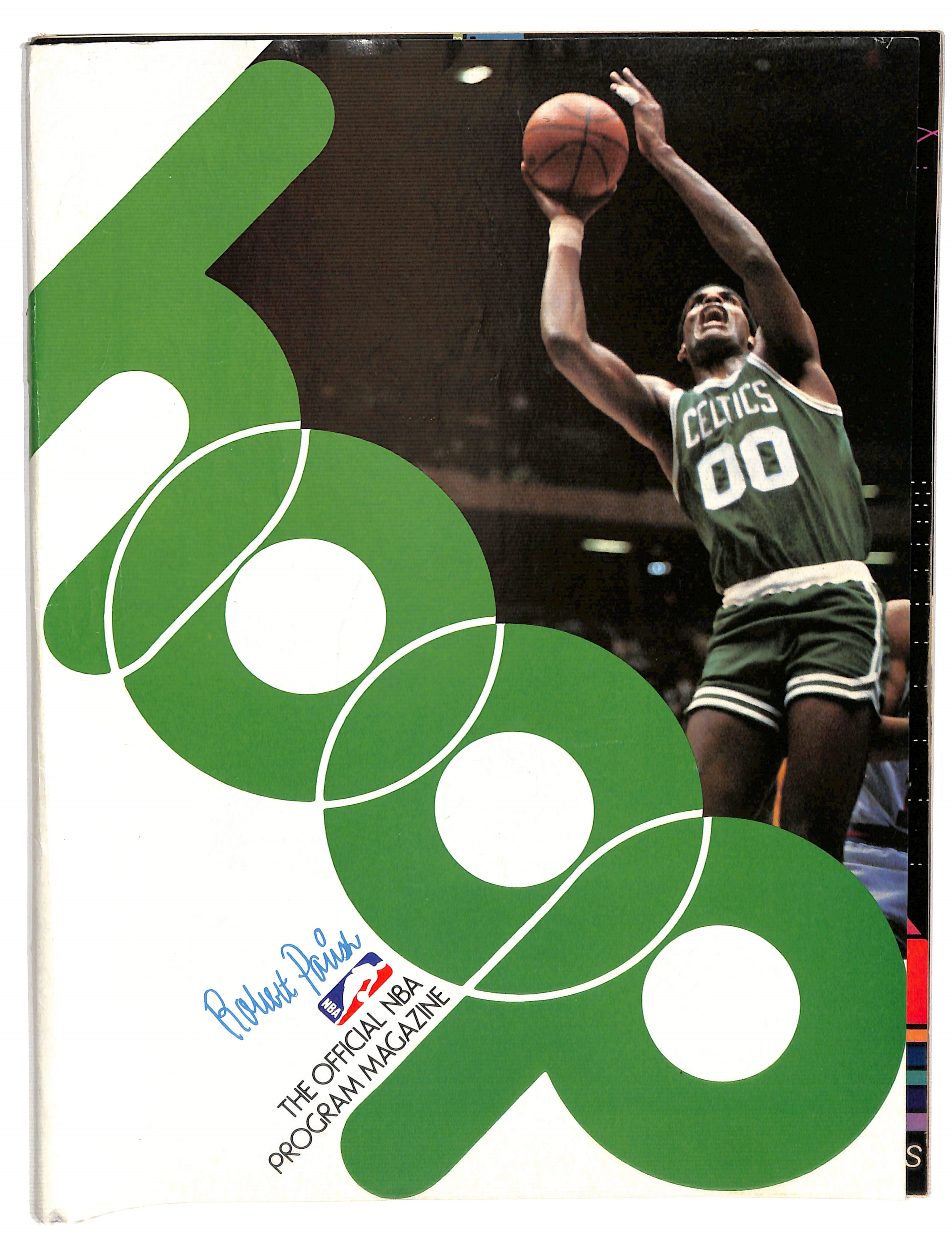 March 13, 1983 NBA Hoop Program Magazine Celtics vs. Knicks Larry Bird ...