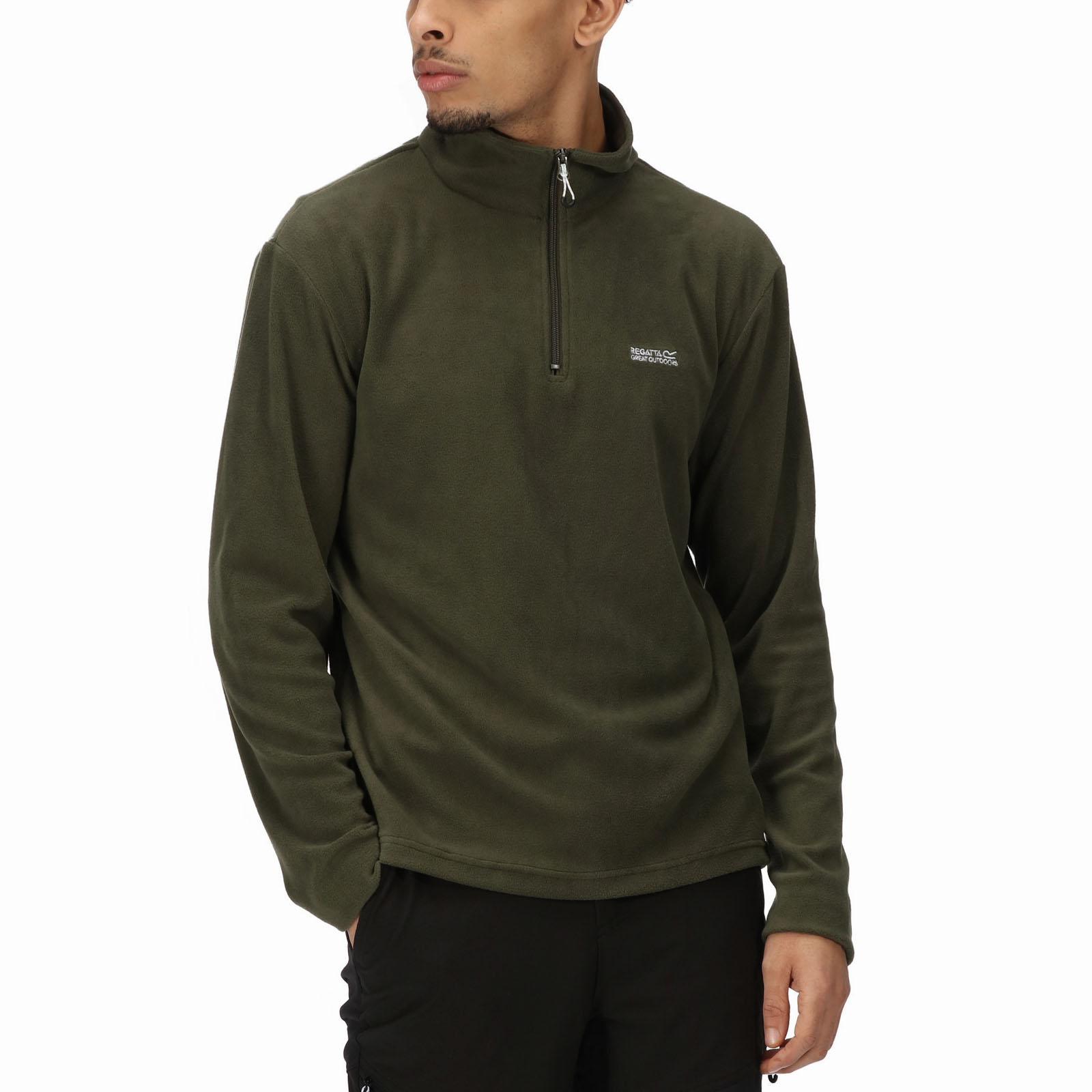 Regatta Mens Thompson Lightweight 1/2 Zip Outdoor Walking Fleece ...