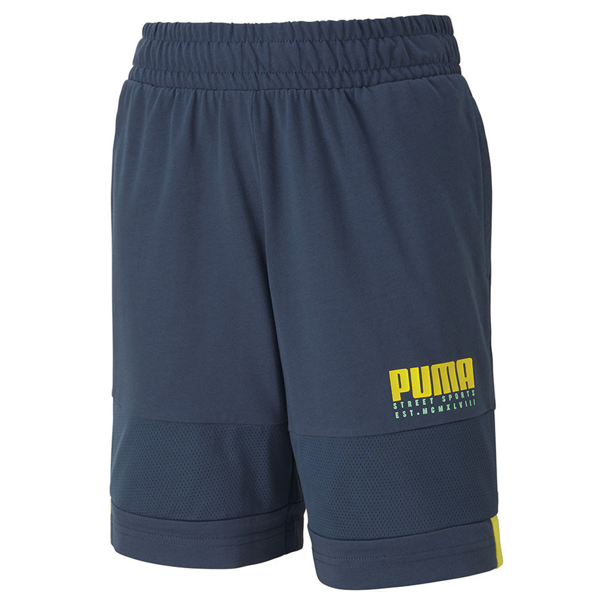 Pantaloncini bambini Puma Alpha Jersey Vita Allungata Pantaloni Blu 58581277 43