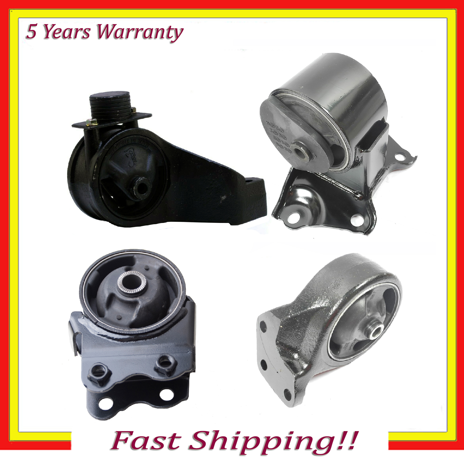 Engine Motor and Transmission Mount For 02-05 Hyundai Sonata 2.7L Set ...