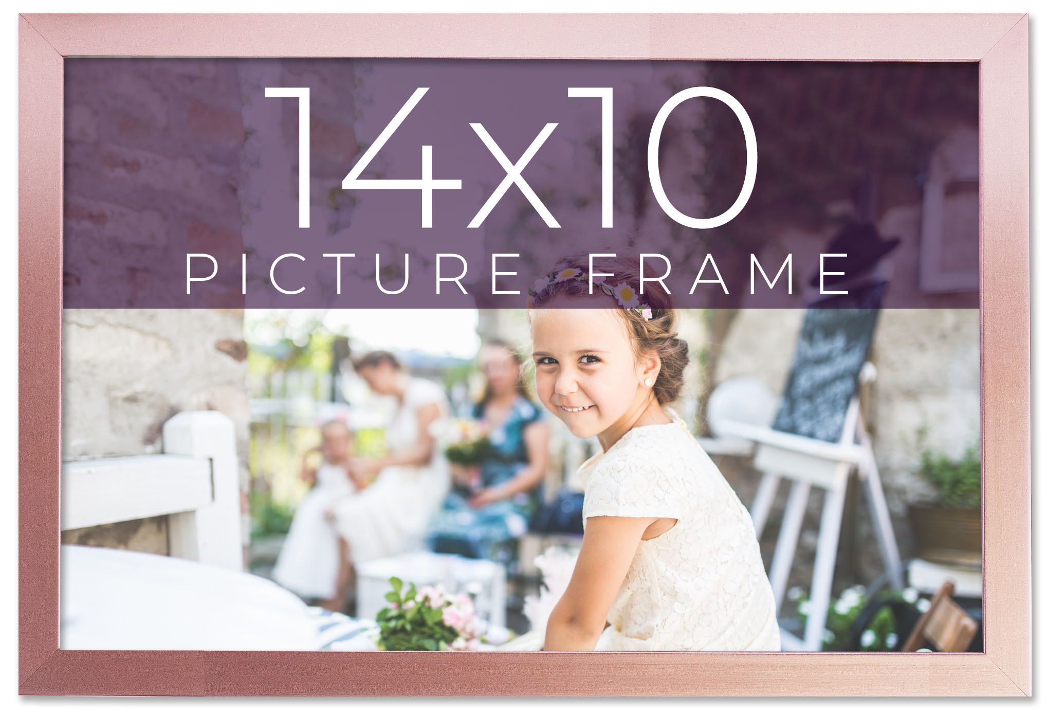 14x10 Frame Pink Real Wood Picture Frame Width 0.75 inches | Interior ...