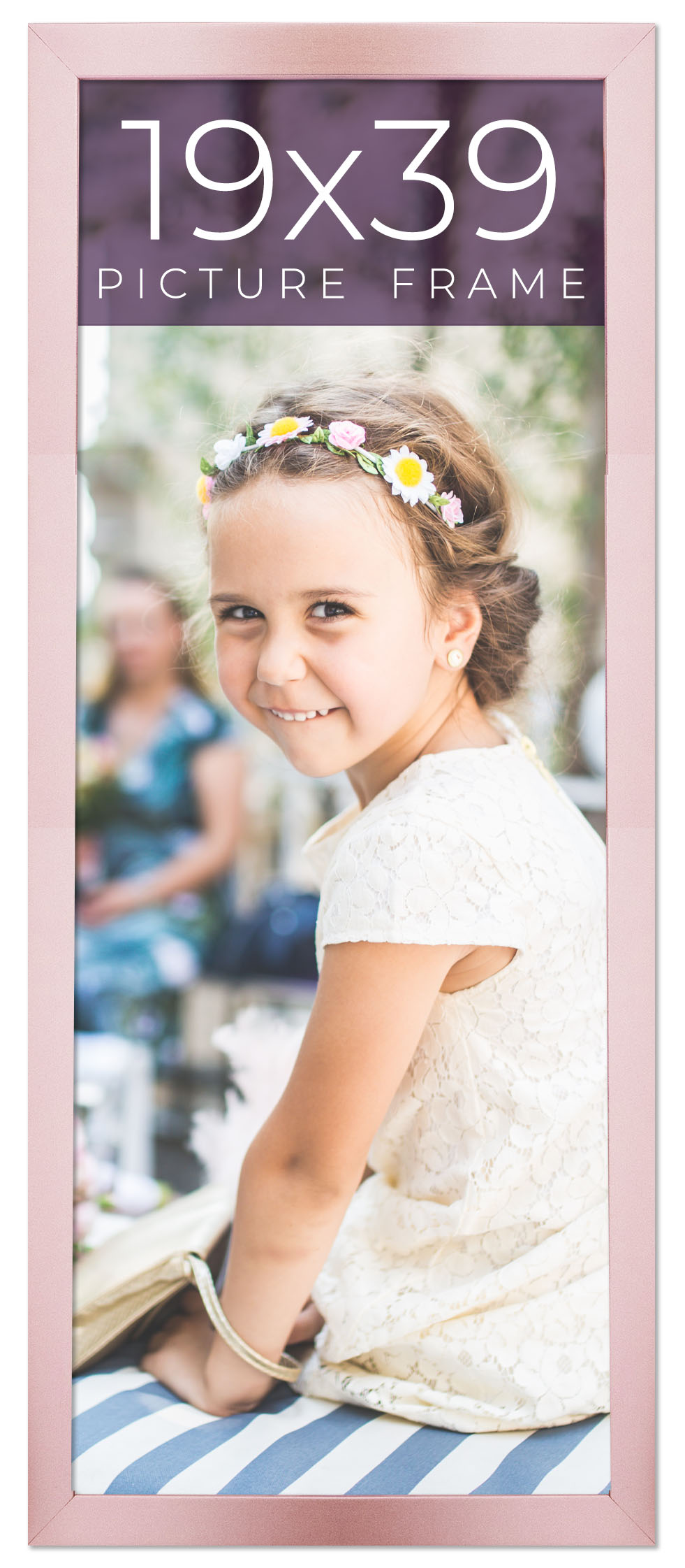 19x39 Frame Pink Real Wood Picture Frame Width 0.75 inches | Interior ...