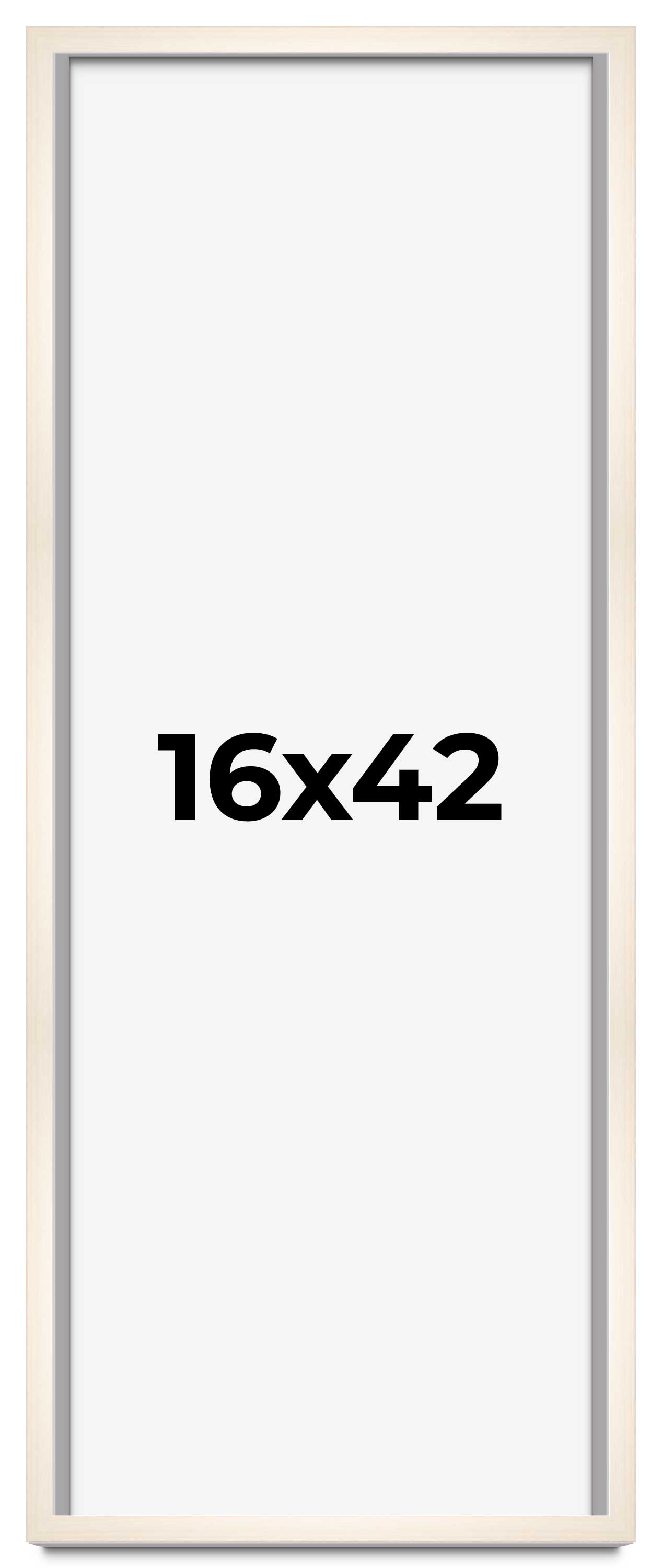 16x42 Frame White Wash Picture Frame Modern Photo Frame UV Acrylic ...