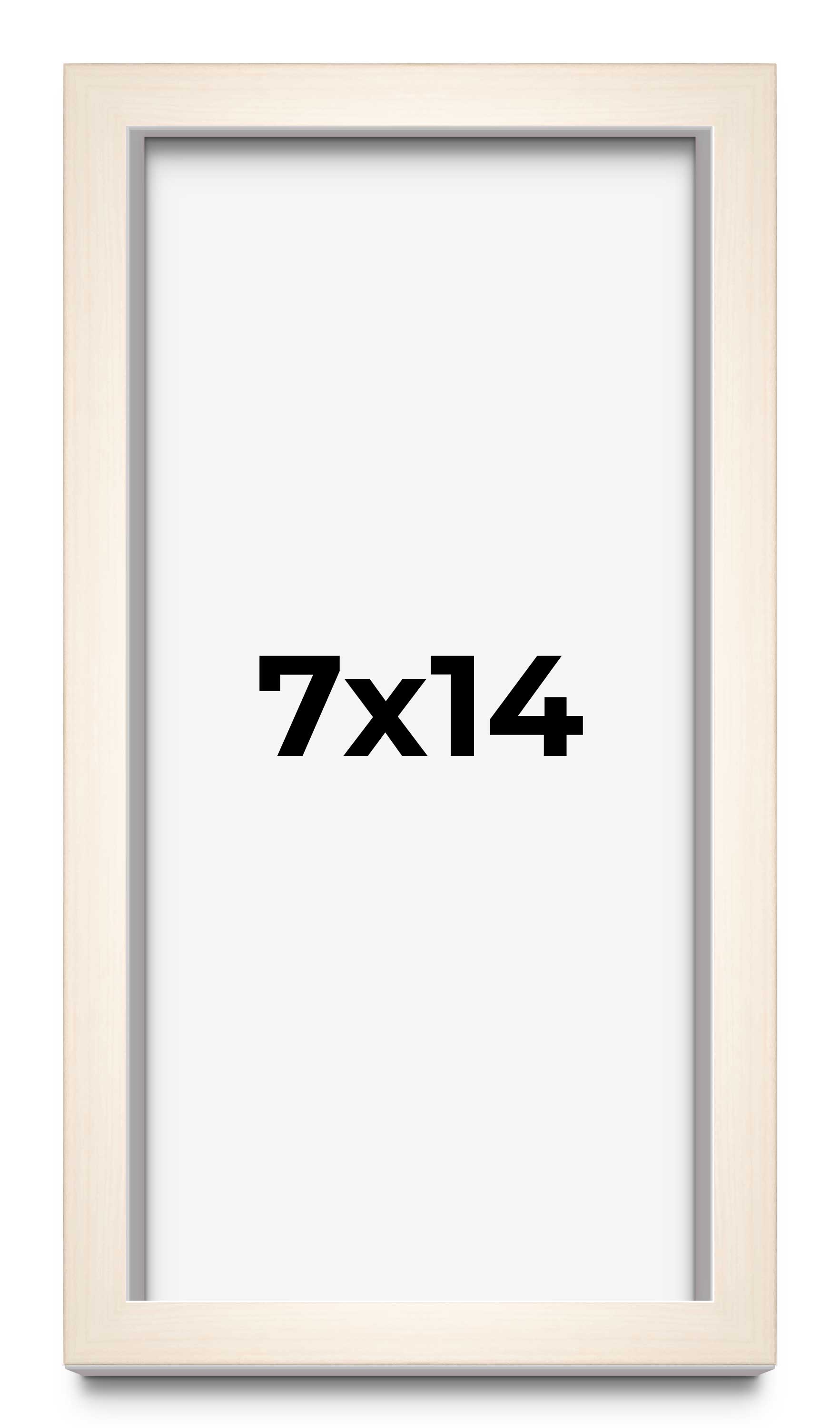 7x14 Frame White Wash Picture Frame Modern Photo Frame UV Acrylic, Acid ...