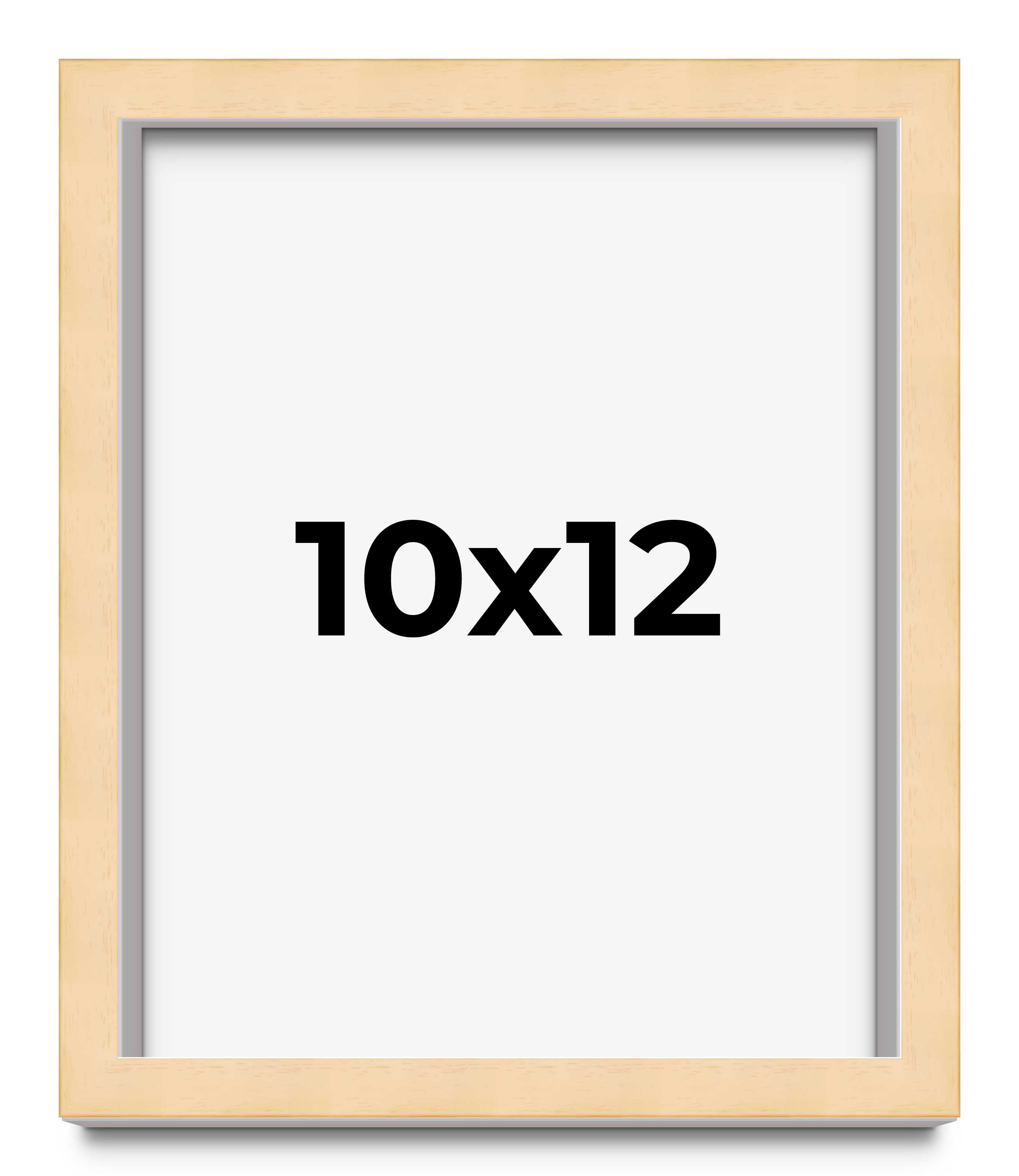 10x12 Frame Beige Real Wood Picture Frame Width 0.75 inches | Interior ...