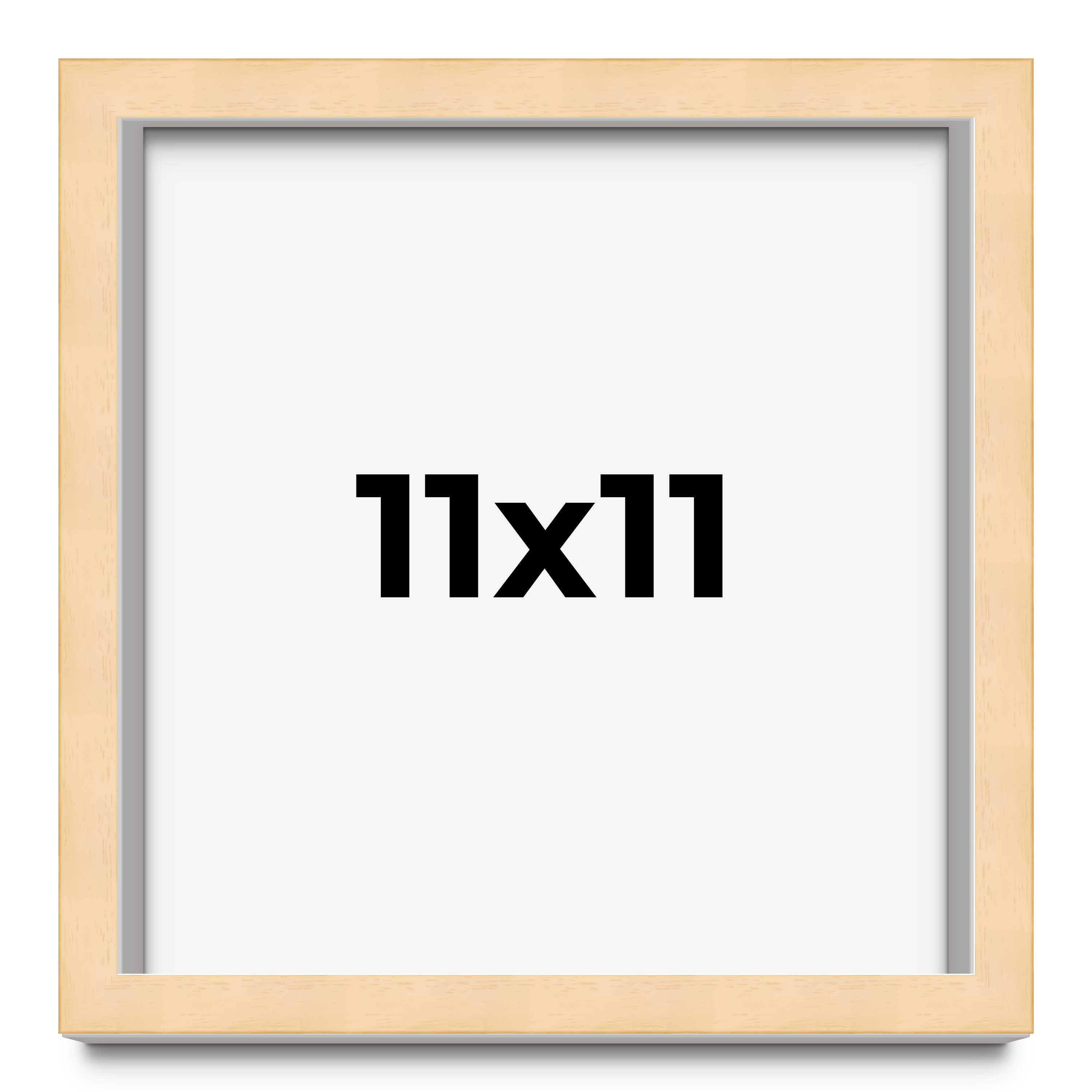11x11 Frame Natural Brown Picture Frame Modern Photo Frame UV Acrylic ...