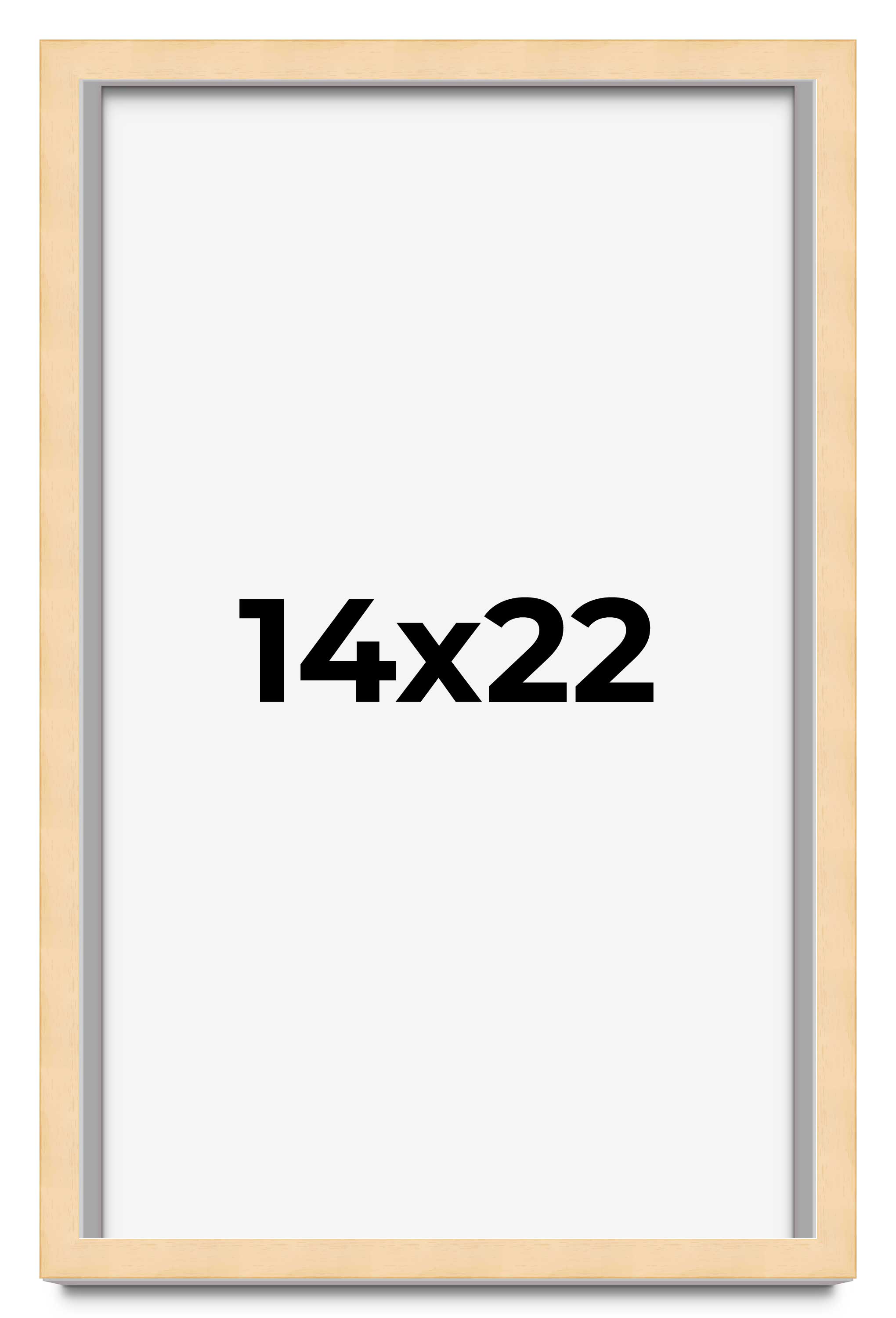 14x22 Solid Wood Picture Frame with UV Acrylic, Available in 6 Finishes ...