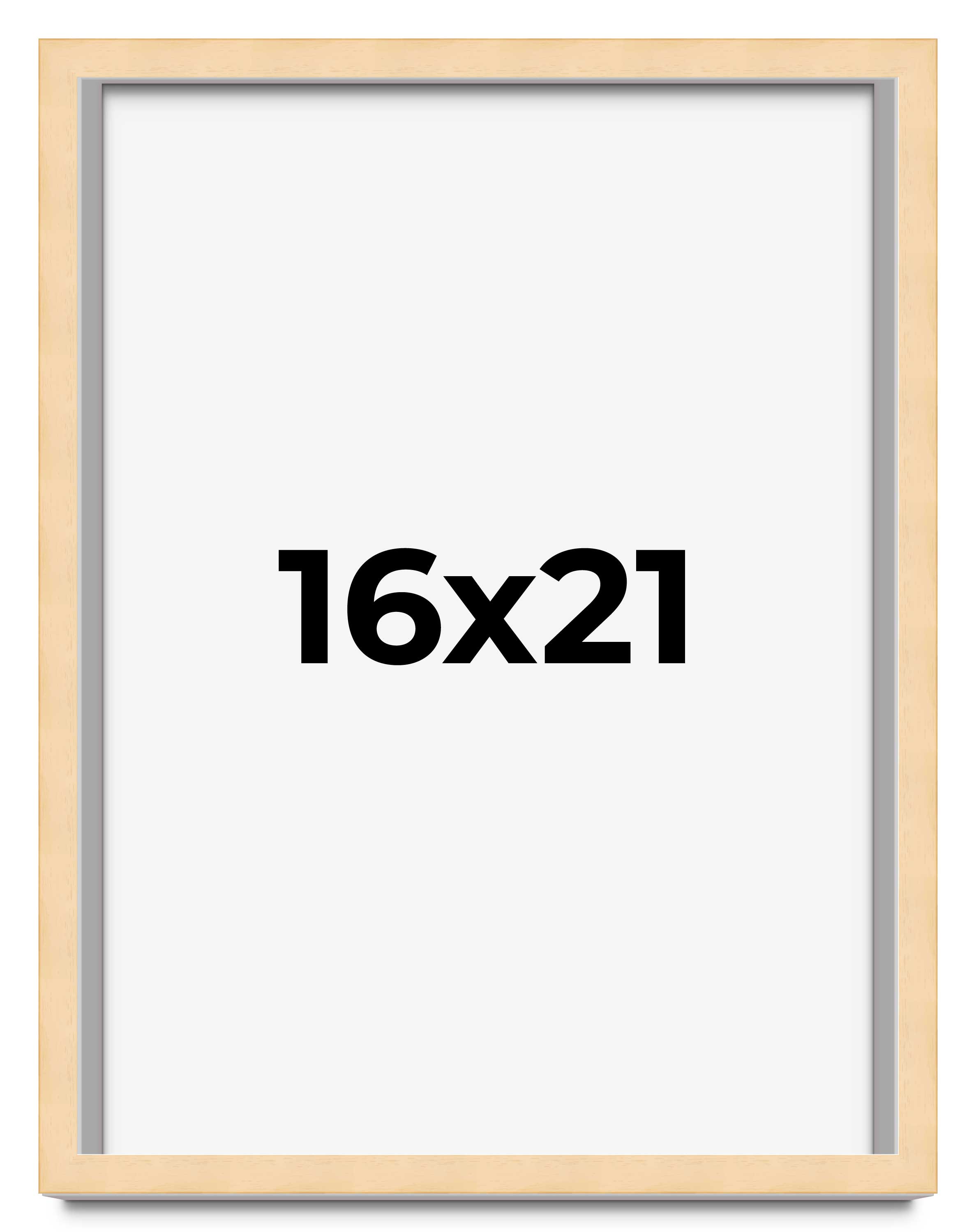 16x21 Frame Natural Brown Picture Frame Modern Photo Frame UV Acrylic ...