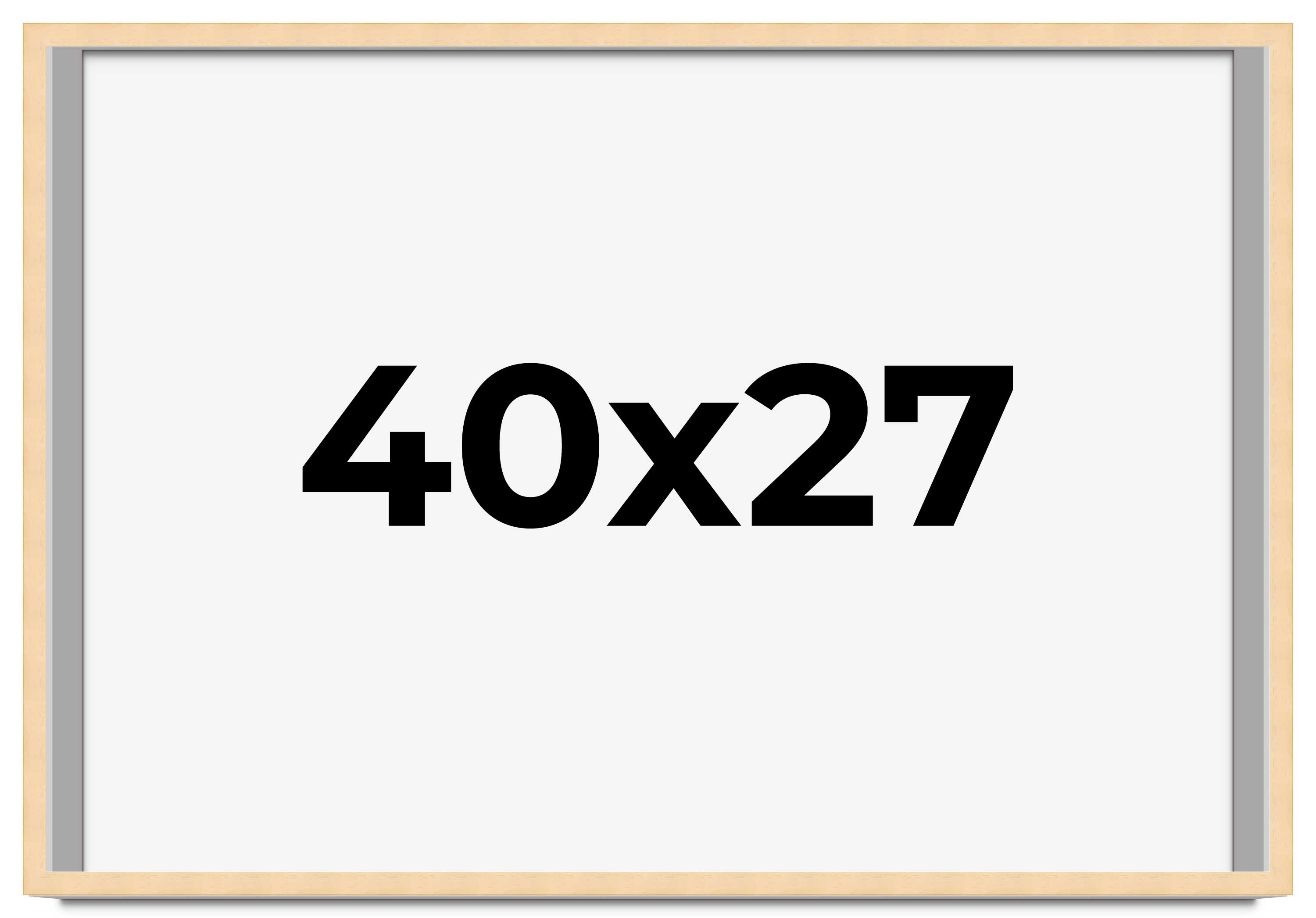40x27 Solid Wood Picture Frame with UV Acrylic, Available in 6 Finishes ...