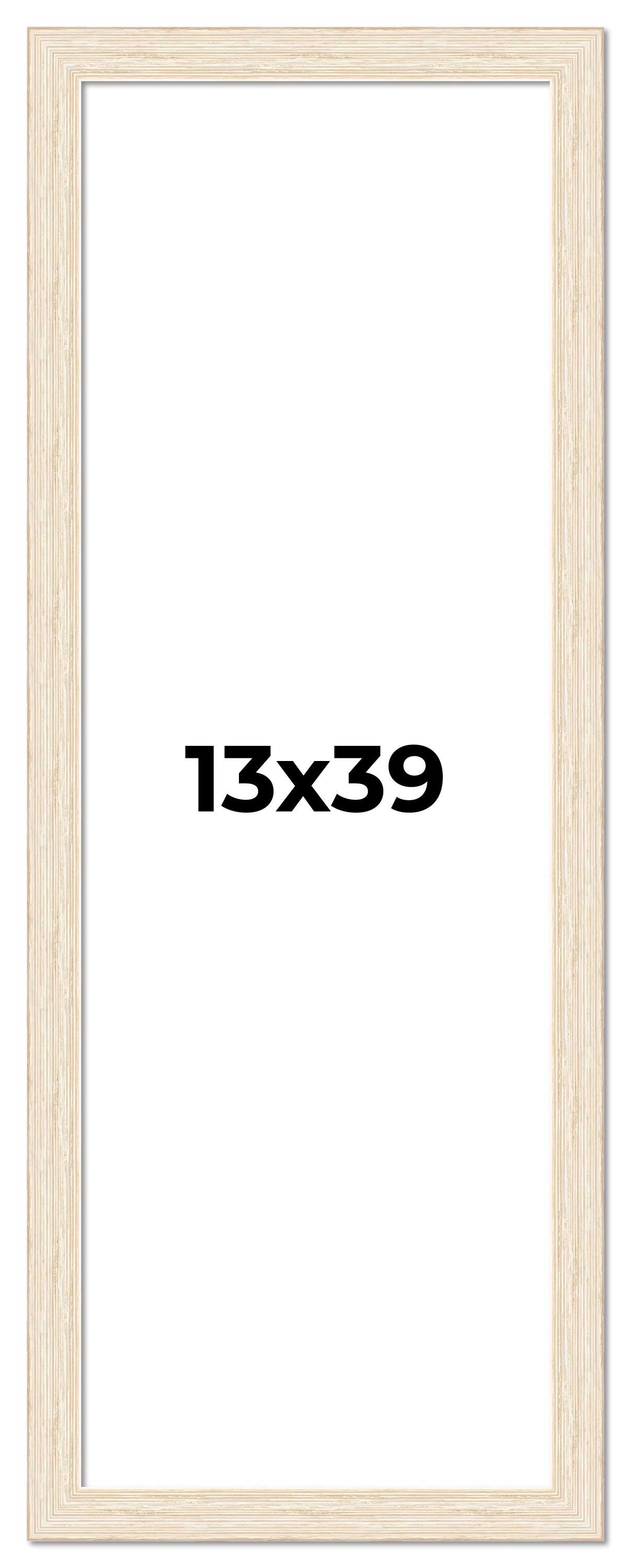 13x39 Frame White Barnwood Picture Frame - Modern Photo Frame Includes ...