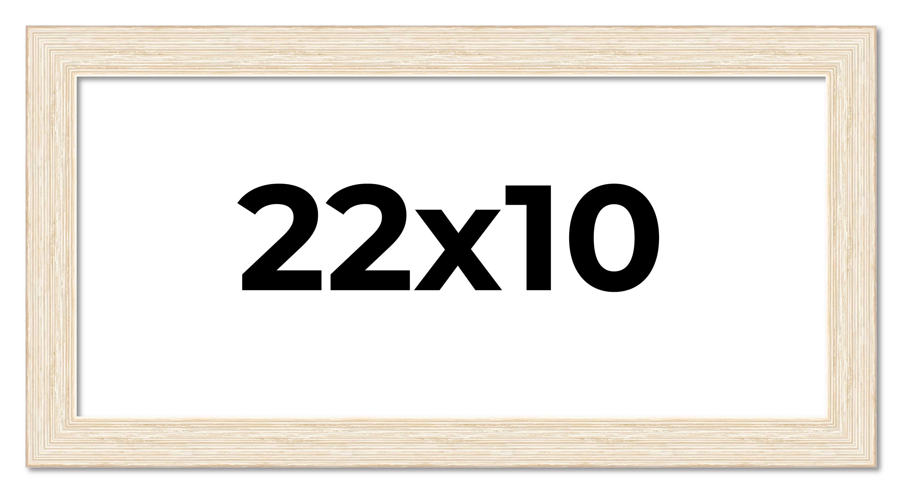 22x10 Frame White Barnwood Picture Frame Photo Frame UV Acrylic, Acid ...