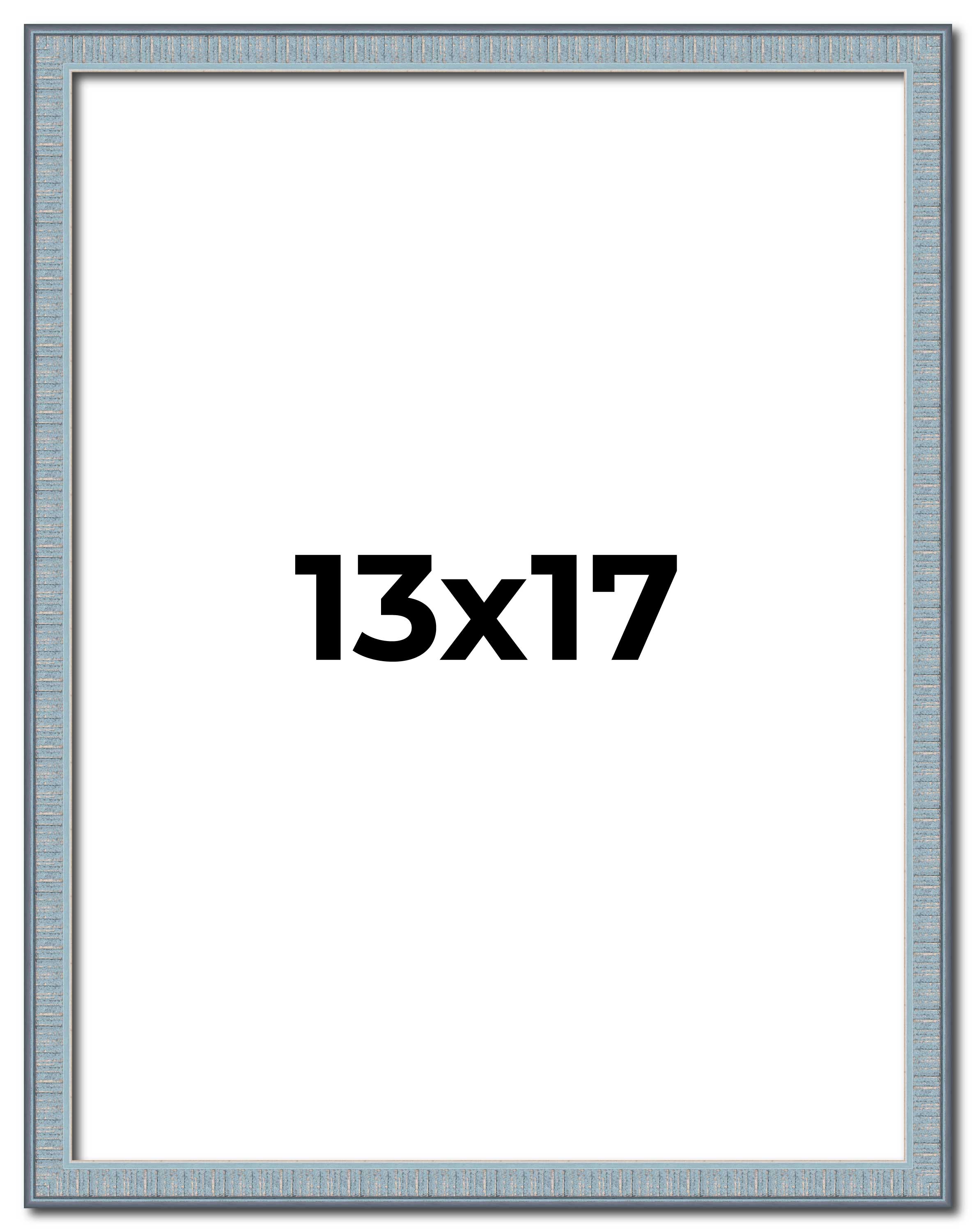 13x17 Frame Blue Picture Frame Complete Modern Photo Frame UV Acrylic ...