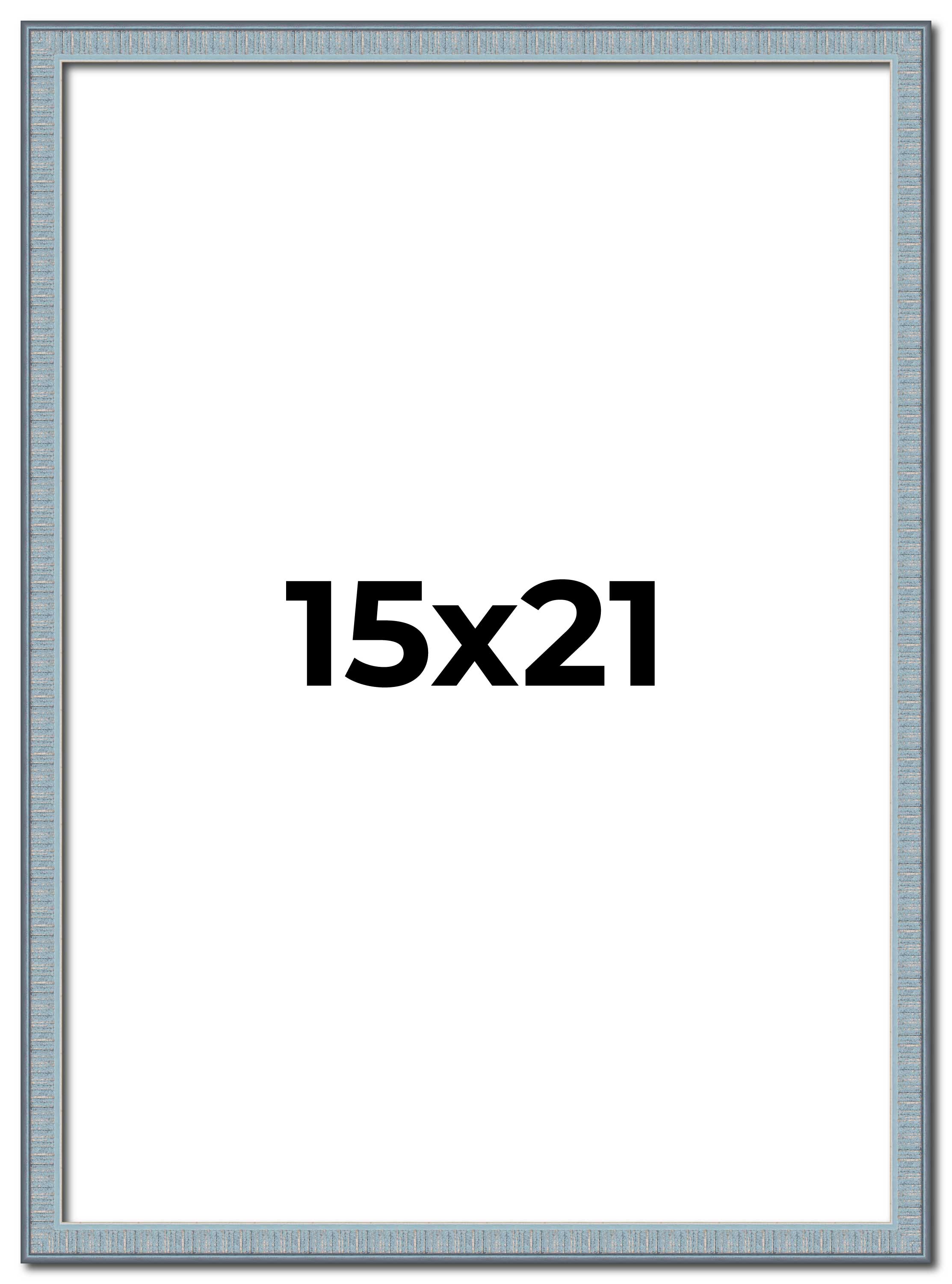 15x21 Frame Blue Picture Frame Complete Modern Photo Frame UV Acrylic ...