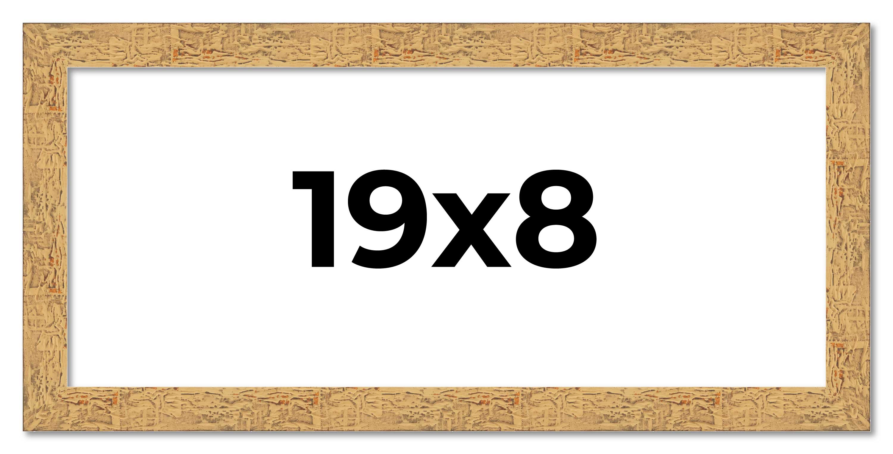 19x8 Frame Beige Real Wood Picture Frame Width 1.25 inches | Interior ...