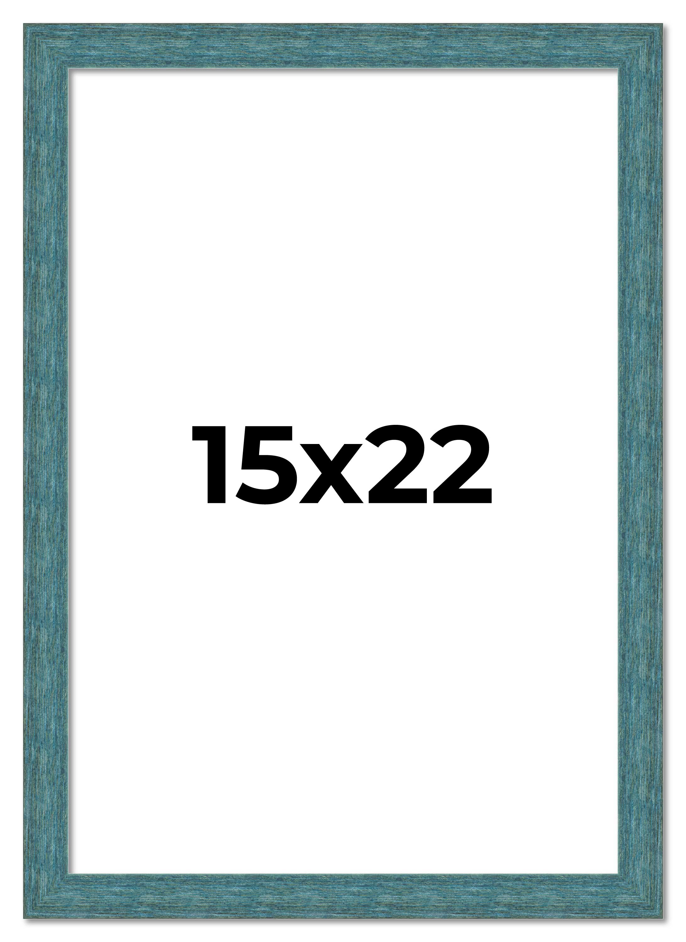 15x22 Frame Blue Rustic Barnwood Solid Wood Picture Frame Width 1.25 ...