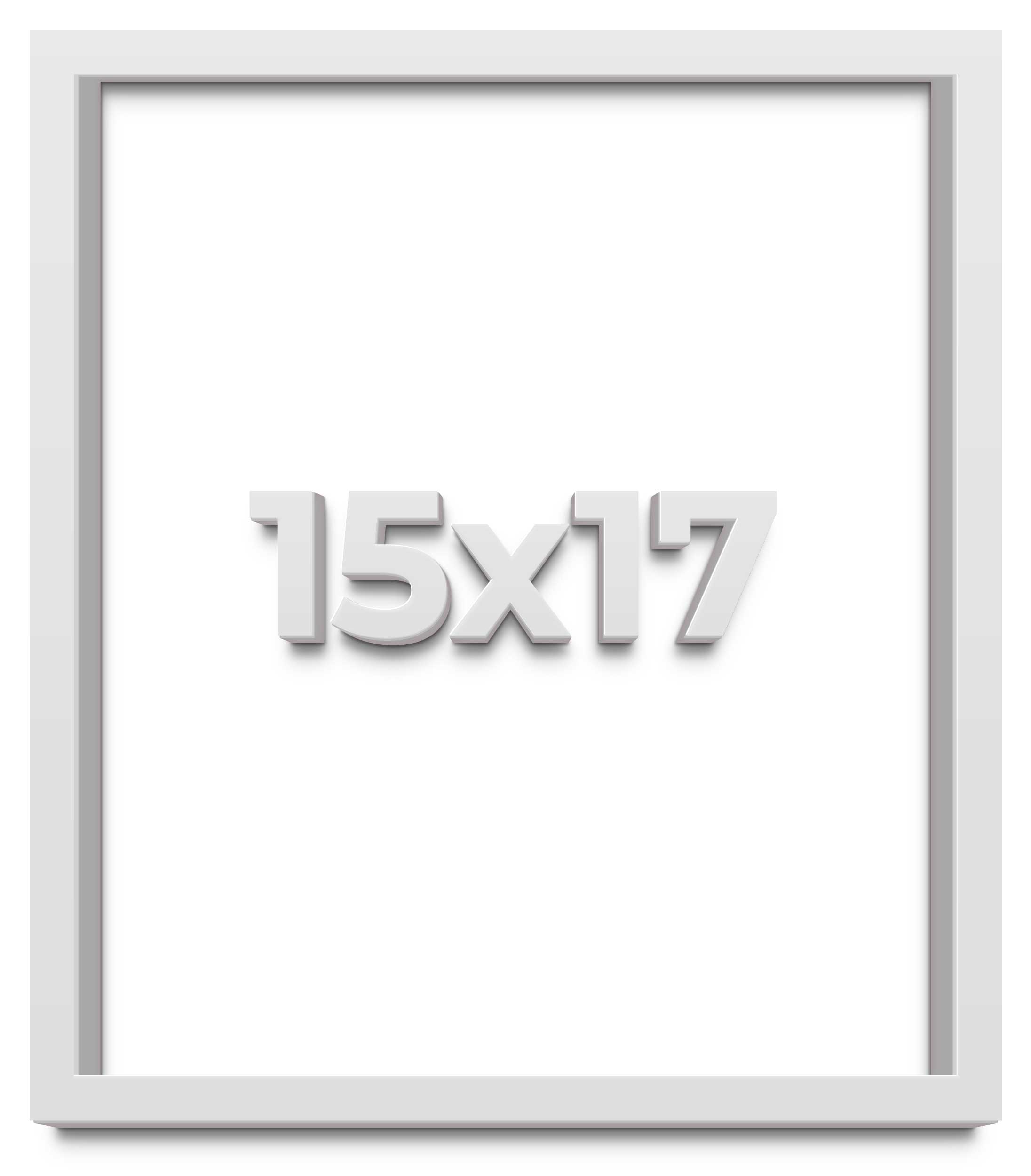 15x17 Shadow Box Frame White | 2 Inches Deep Real Wood Contemporary ...