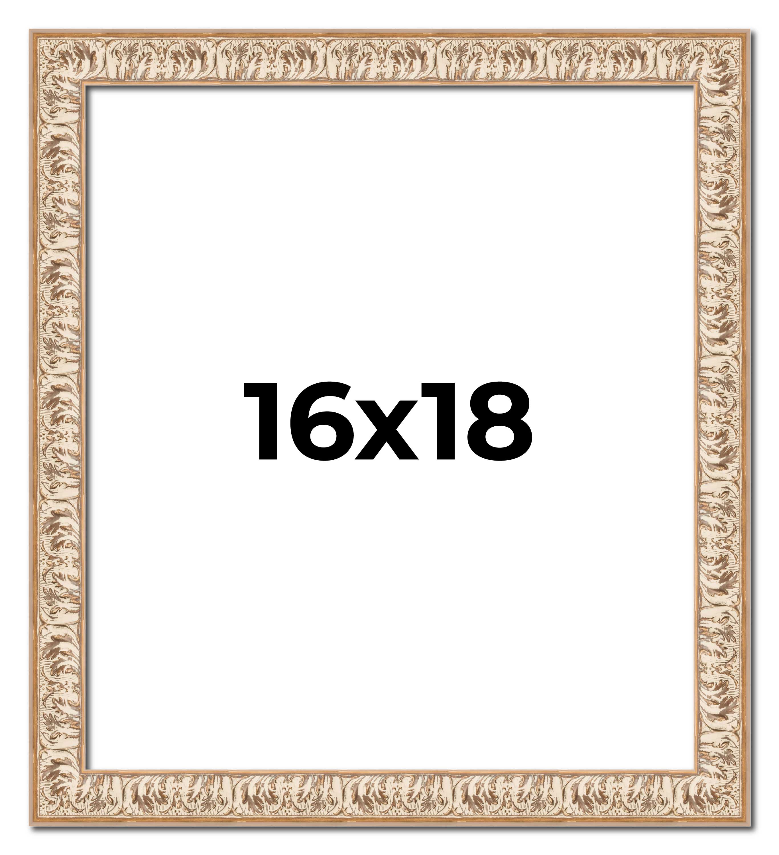 16x18 Frame White Real Wood Picture Frame Width 1.5 inches | Interior ...