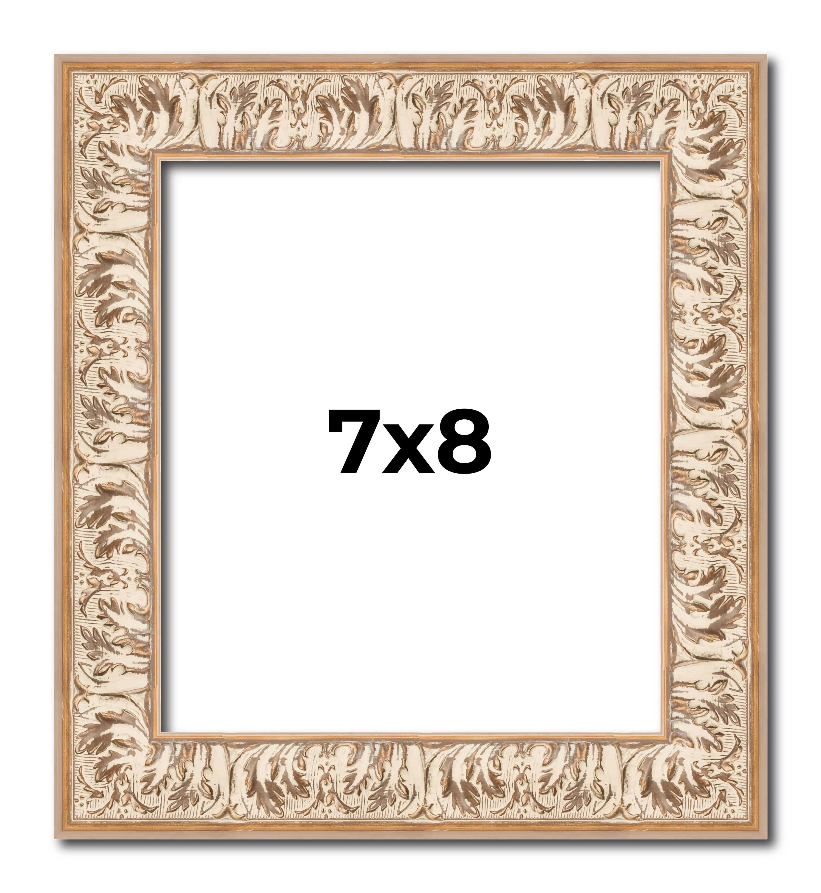 7x8 Frame White Real Wood Picture Frame Width 1.5 inches | Interior ...