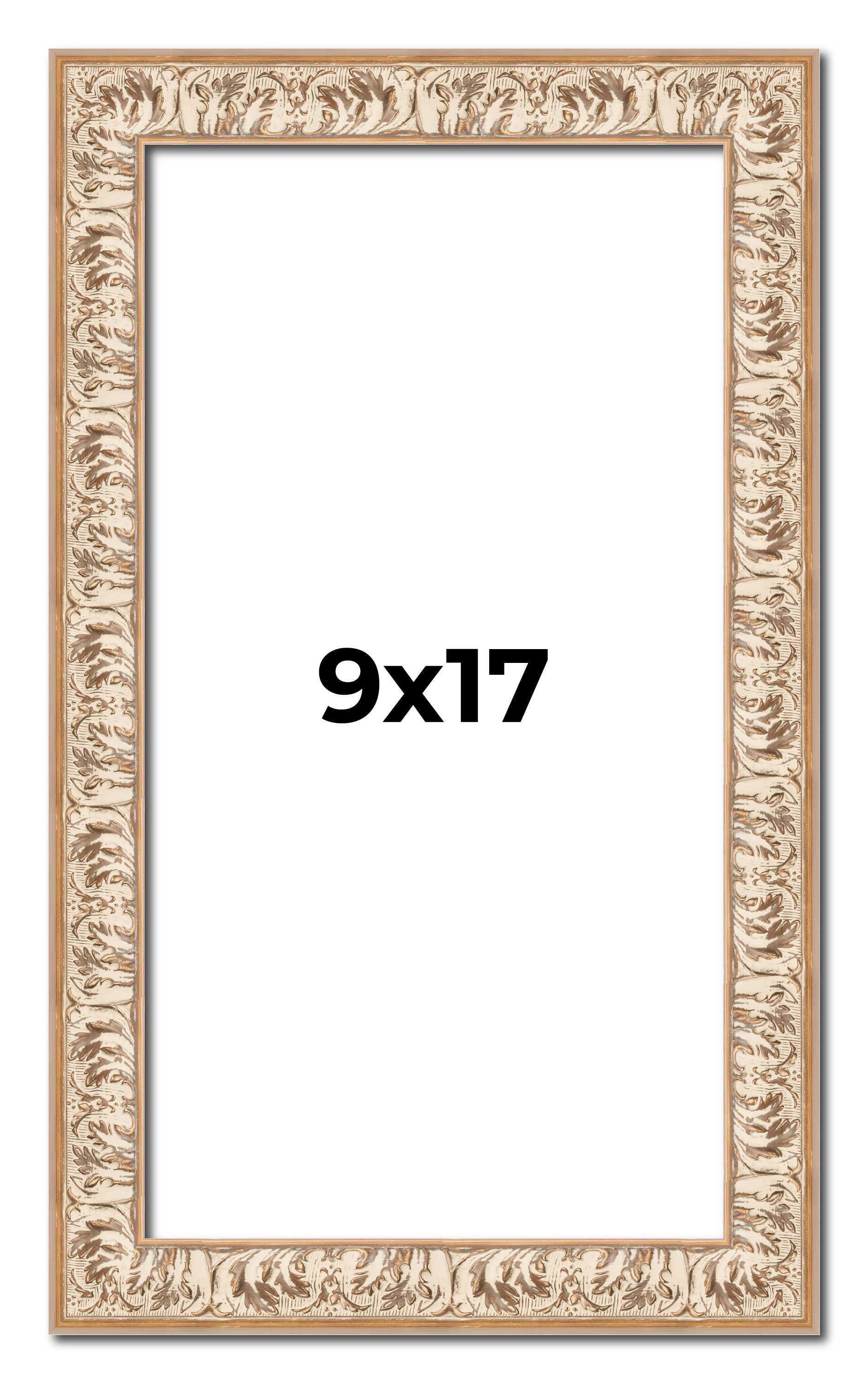 9x17 Frame White Real Wood Picture Frame Width 1.5 inches | Interior ...