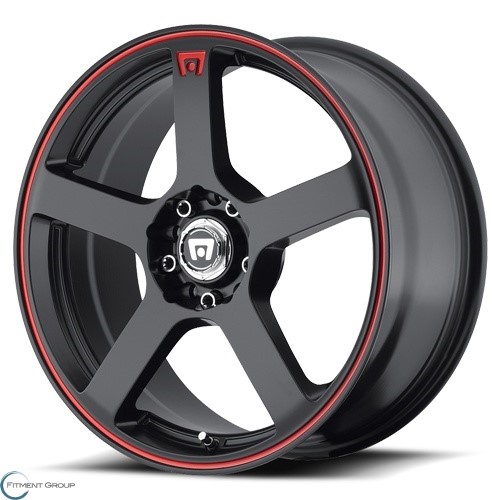 Motegi Racing MR116 FS5 7x17 Matte Black with Red Stripe Rim for sale ...