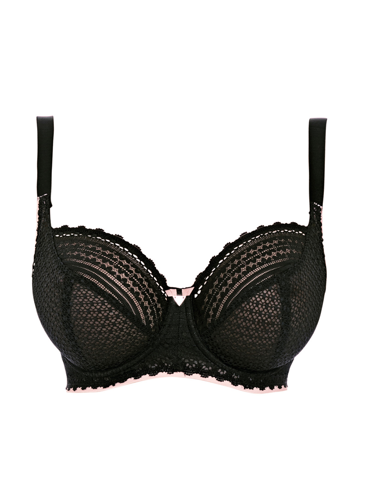 Freya Daisy Lace AA5132 W Underwired Balcony Bra GG Black 28 H CS for ...