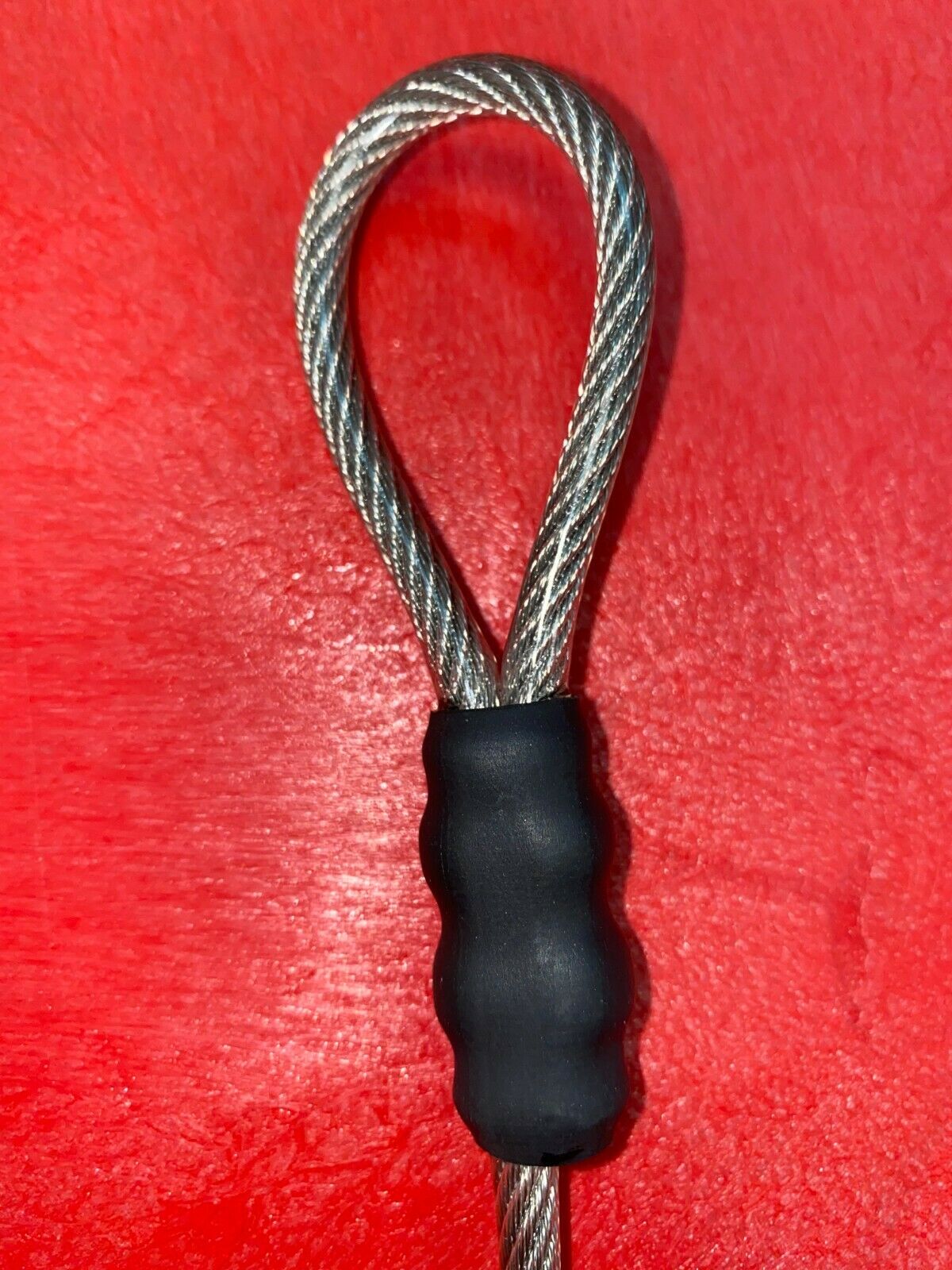 3/16" Stainless Coated Security Cable Safety Lock with Double Loop ...