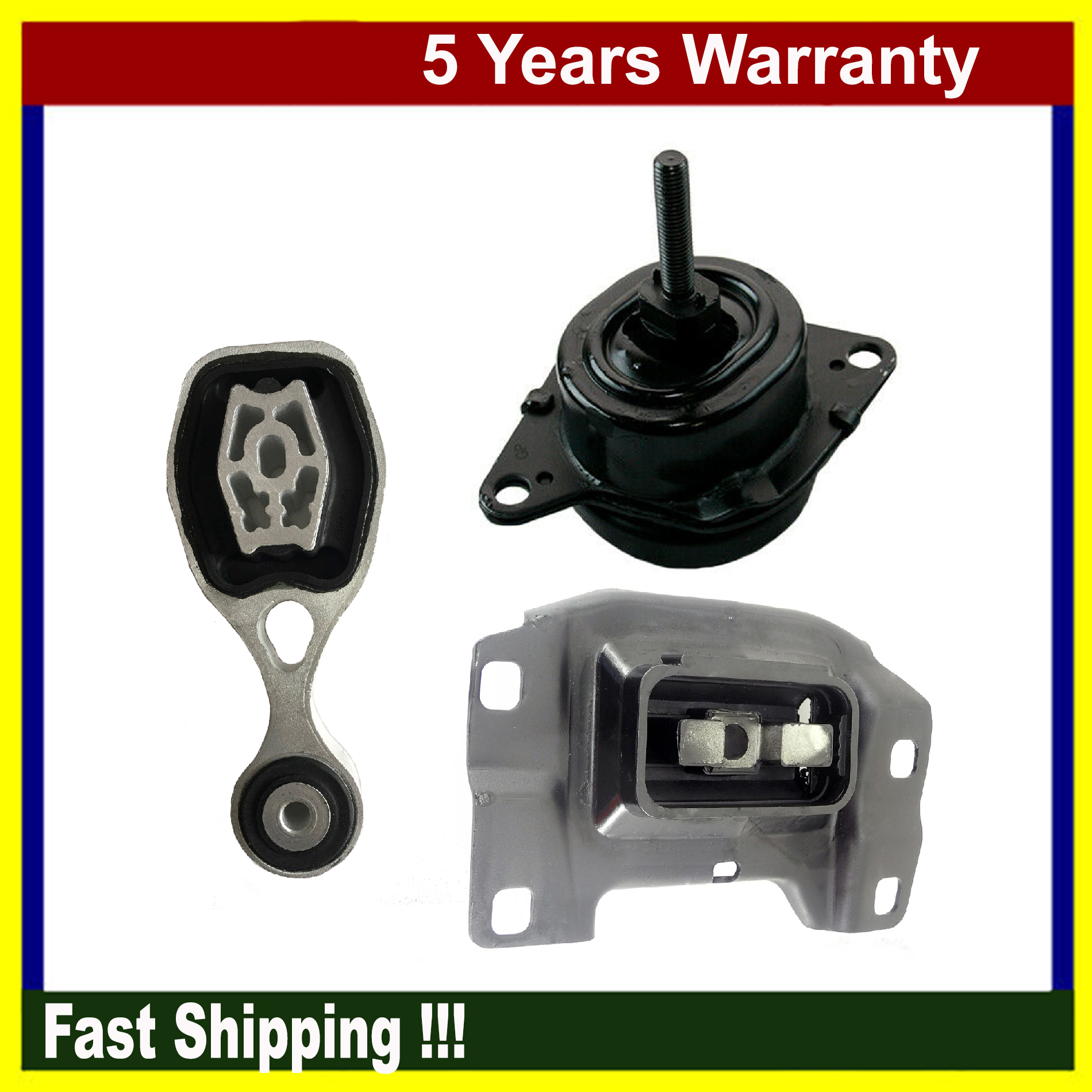 Engine Motor & Auto Trans. Mount For Ford Explorer 2016-2019 2.3L AWD ...