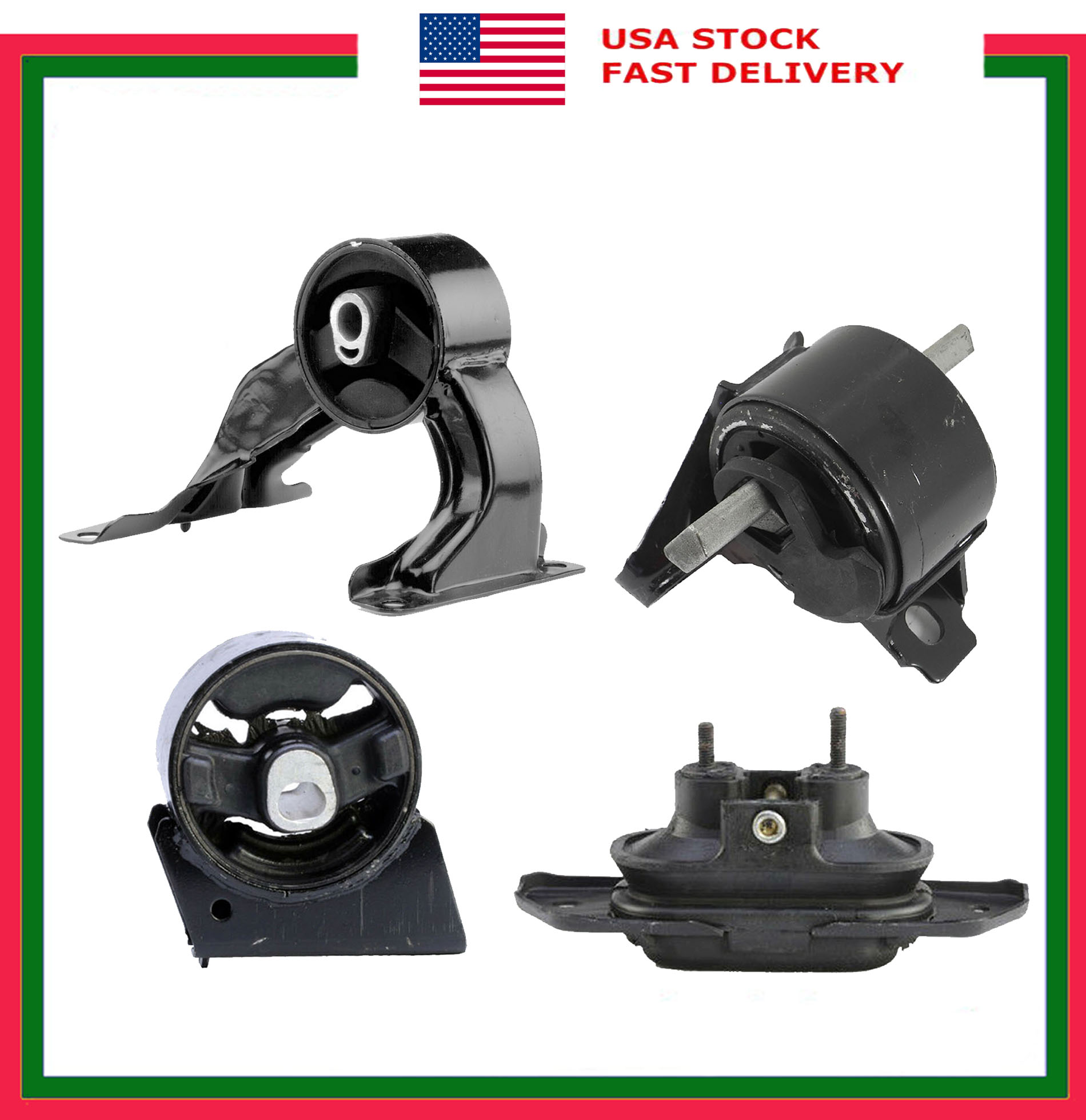 Set 4PCS Engine Motor & Trans Mount For Chrysler 200 3.6L Dodge Journey ...