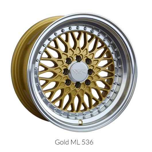 XXR 536 15x8 4x100/4x114.3 +0 Hyper Gold/ML Wheel/Rim 673389111331 ...