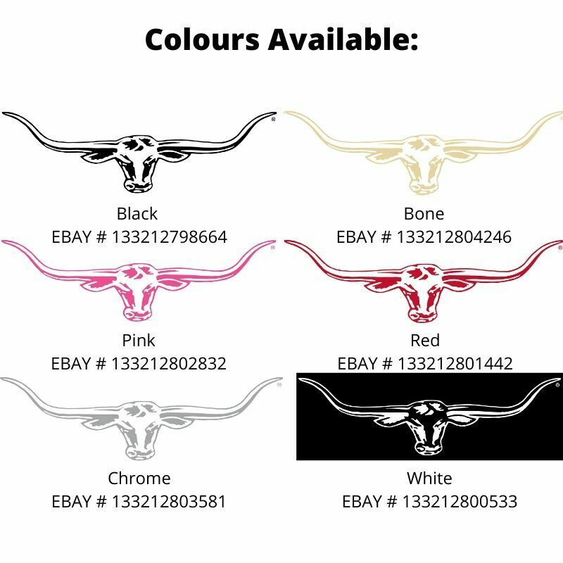 OFFICIAL LICENSED RMW RM Williams Longhorn Car Sticker Decal 70cm Black ...
