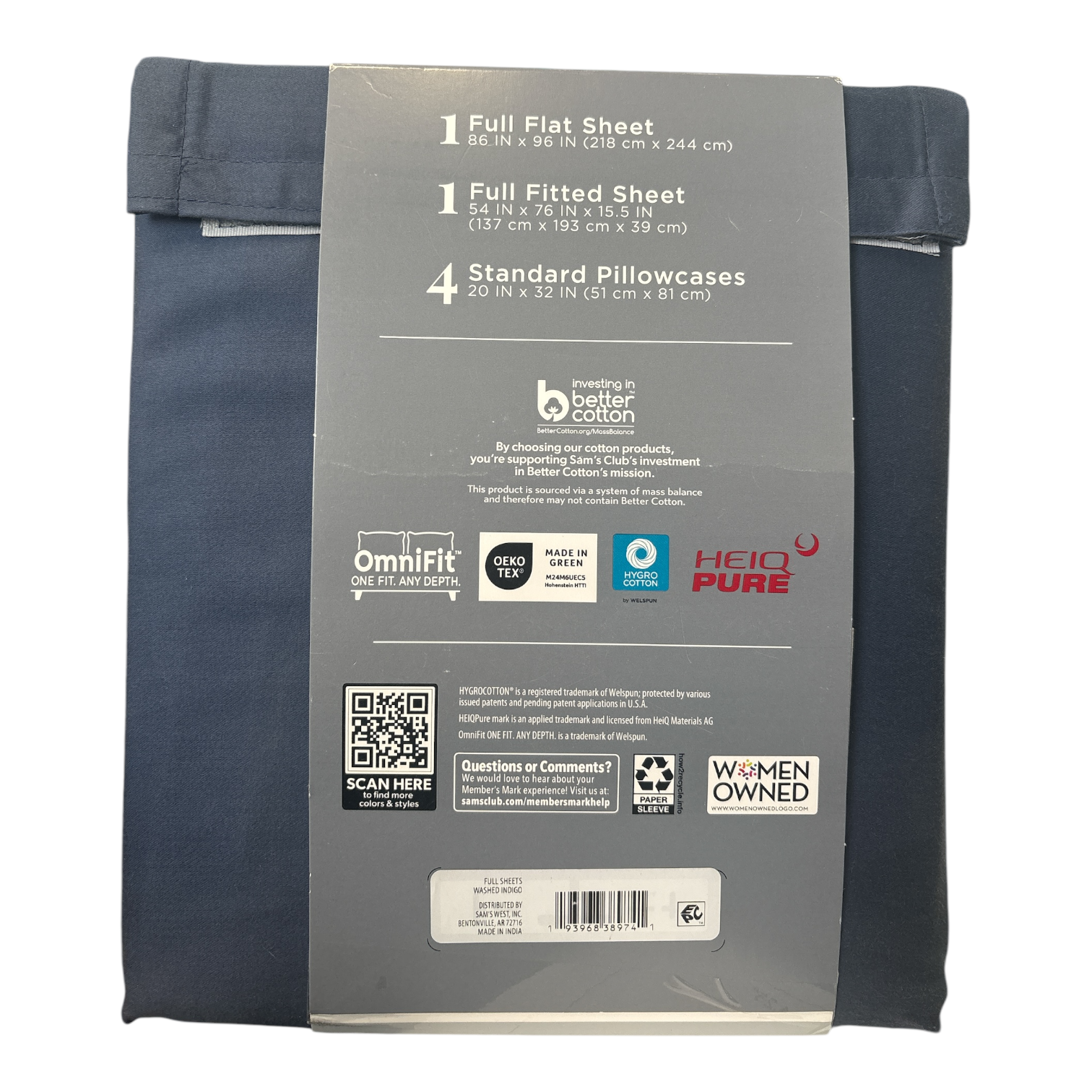 Member's Mark 500 Thread-Count Performance Solid Sheet Set, 6 Piece | eBay