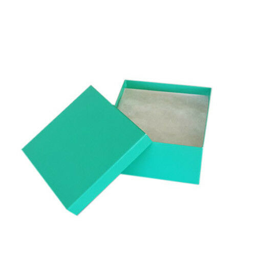 Teal Green Cotton Filled Gift Boxes Jewelry Cardboard Box Lots of 12~25 ...