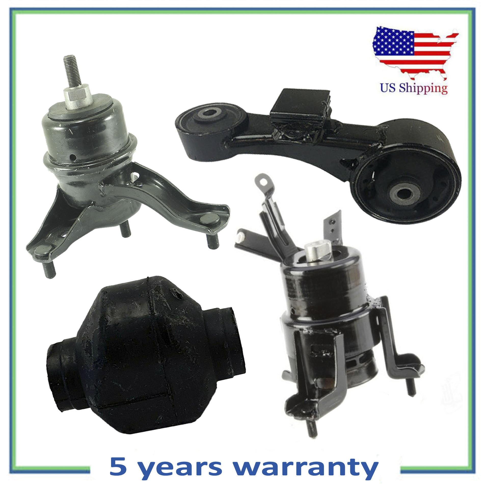 Set Engine Motor & Engine Torque Strut Mount For 13-15 Lexus RX350 3.5L ...