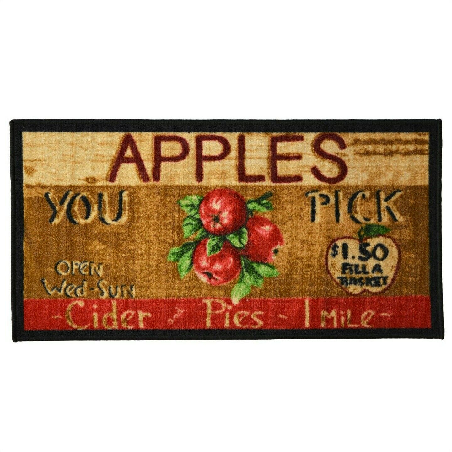 Kitchen Rugs Floor Mat Carpet Home Decor Food Prints Rectangle D Semi ...