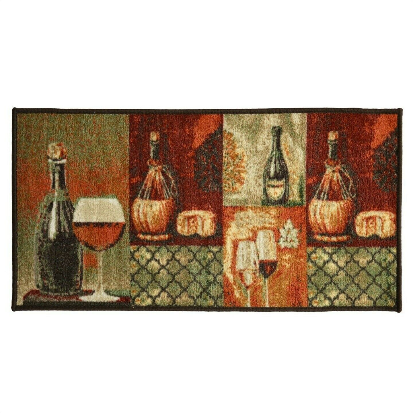 Kitchen Rugs Floor Mat Carpet Home Decor Food Prints Rectangle D Semi ...