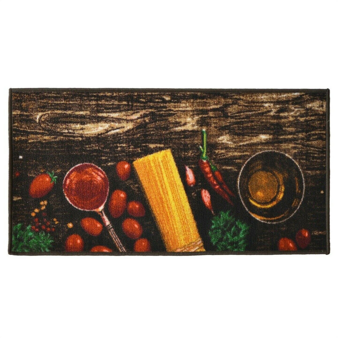 Kitchen Rugs Floor Mat Carpet Home Decor Food Prints Rectangle D Semi ...