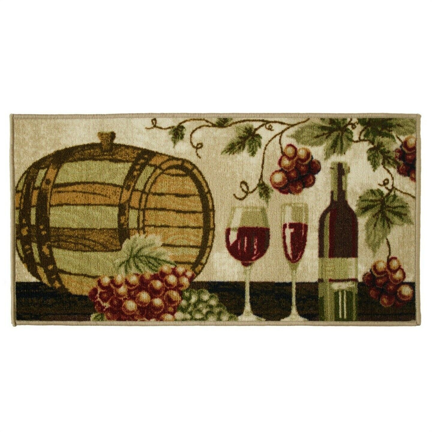 Kitchen Rugs Floor Mat Carpet Home Decor Food Prints Rectangle D Semi ...