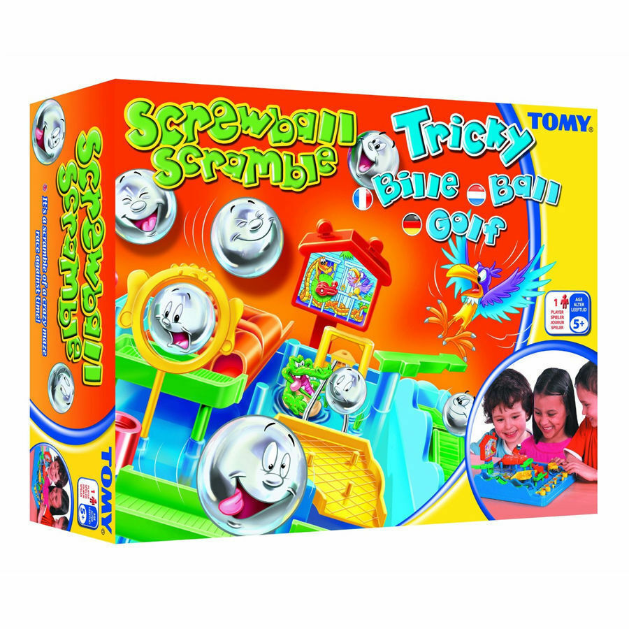 Tomy 7070 Activity Board Game Screwball Scramble Classic Toy Obstacle ...