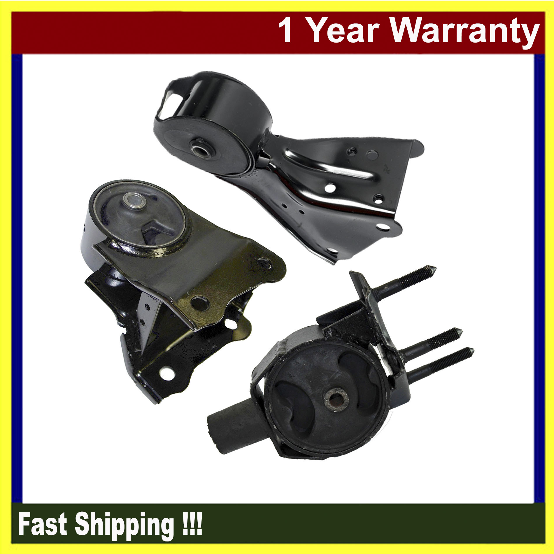 For 1999-2002 Nissan Quest 3.3L 7320 2989 2857 Engine Motor Mount Set ...