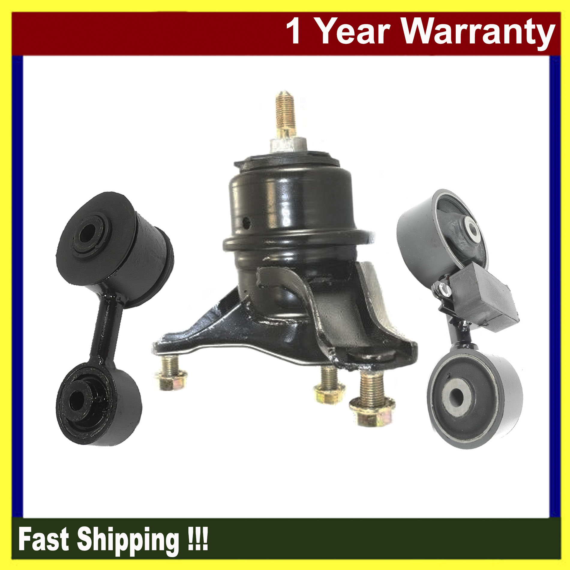 Engine Motor Mount set 3PCS FOR Toyota Camry CE Sedan 4-Door 2.4L FWD ...