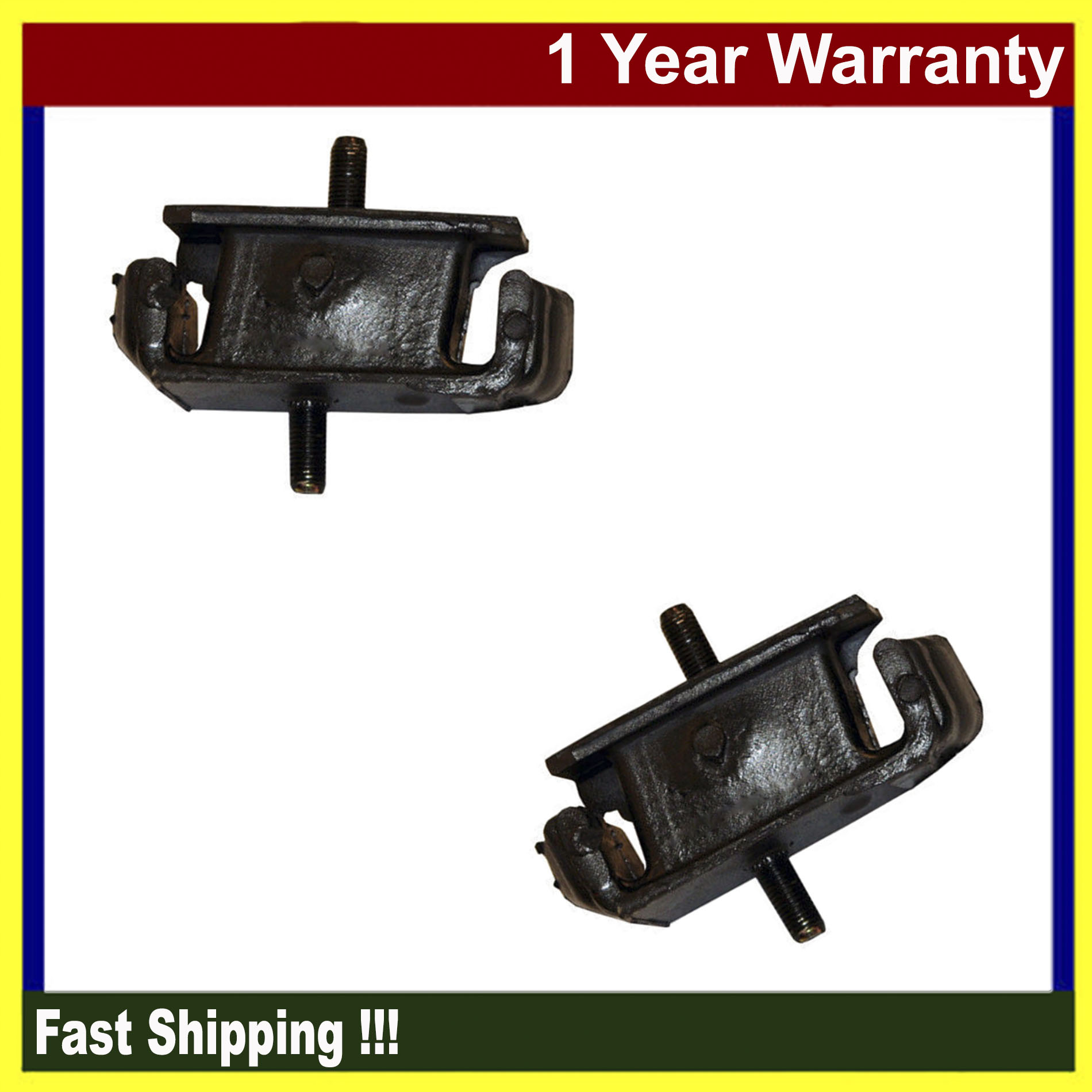 For 1986-1997 Mazda B2200 2.2L RWD Engine Motor Mount Set of 2PCS New ...