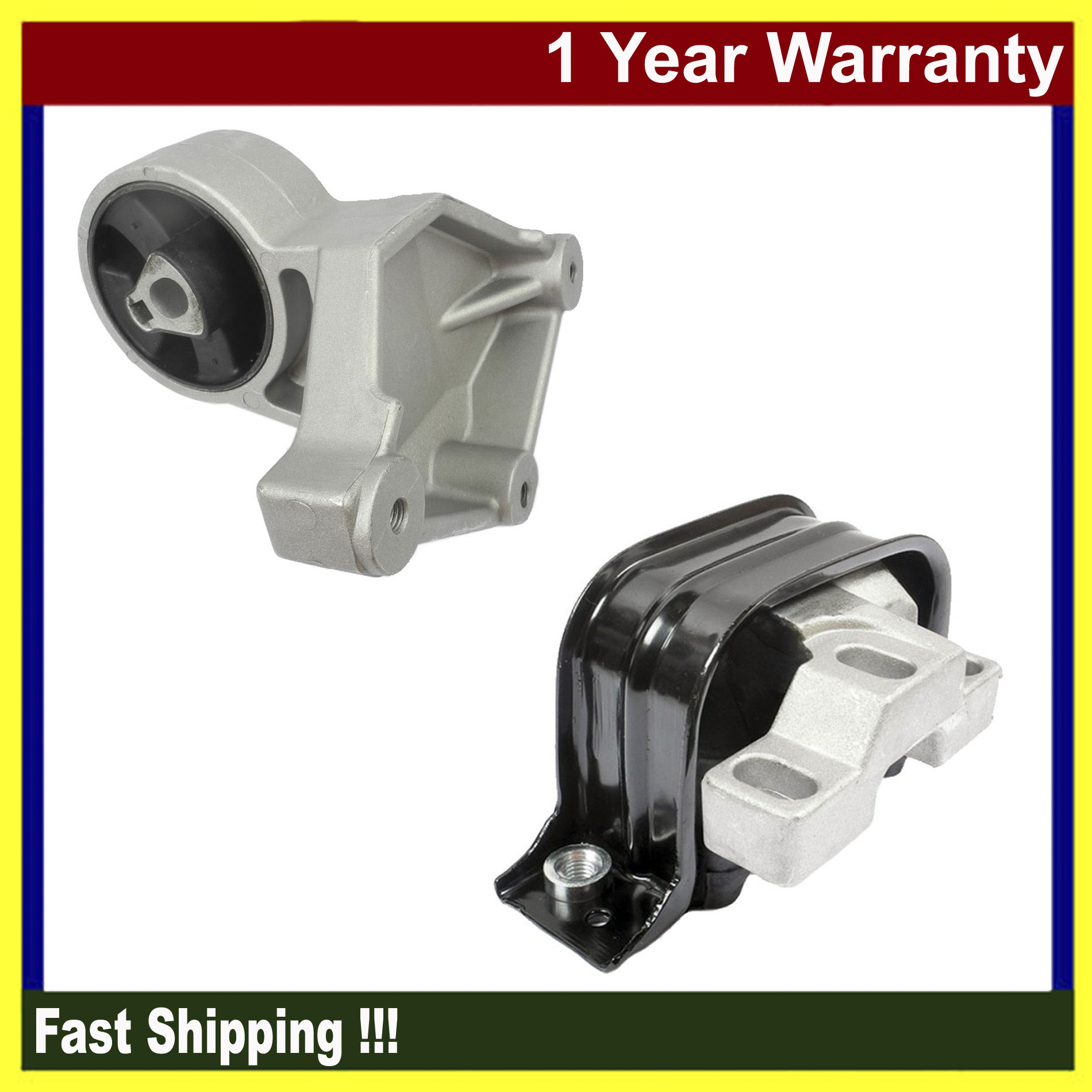 Engine Motor Mount Set 2PCS 3034 2841 For Dodge Stratus ES Sedan FWD 2 ...