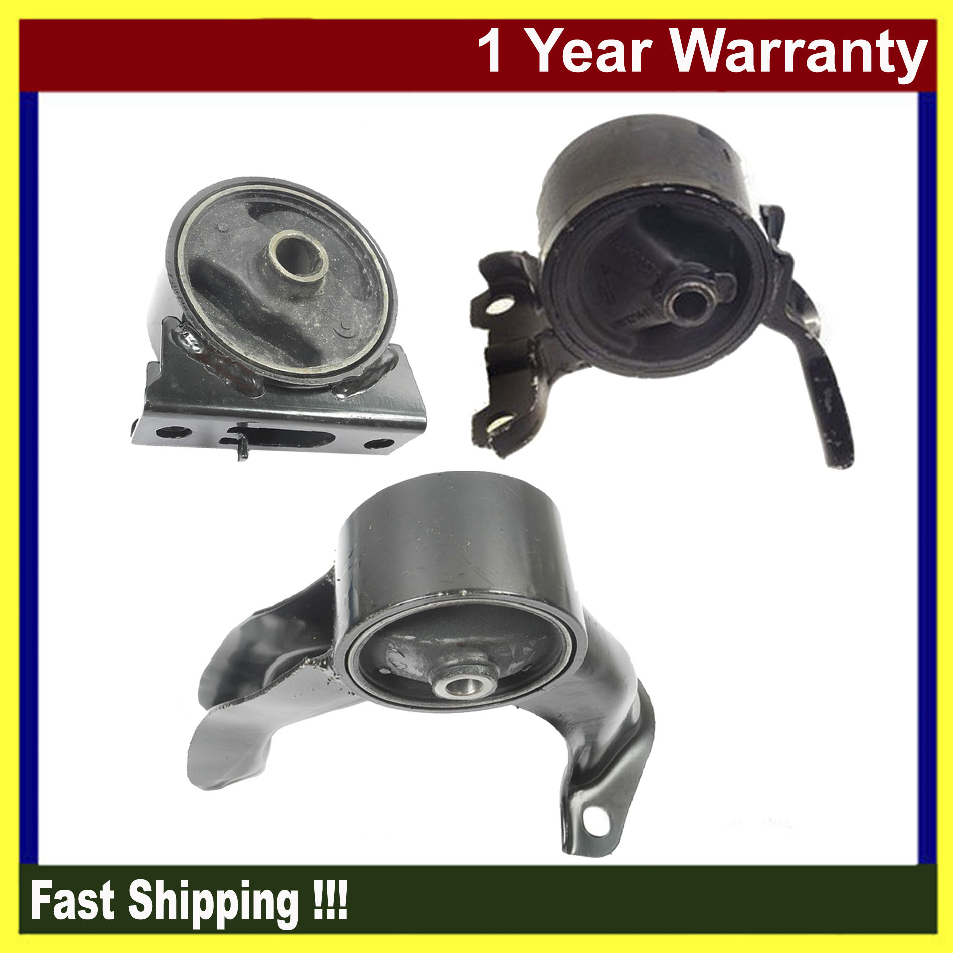 3PCs Engine Motor Mount For Mitsubishi Lancer Limited Edition Sedan AWD ...