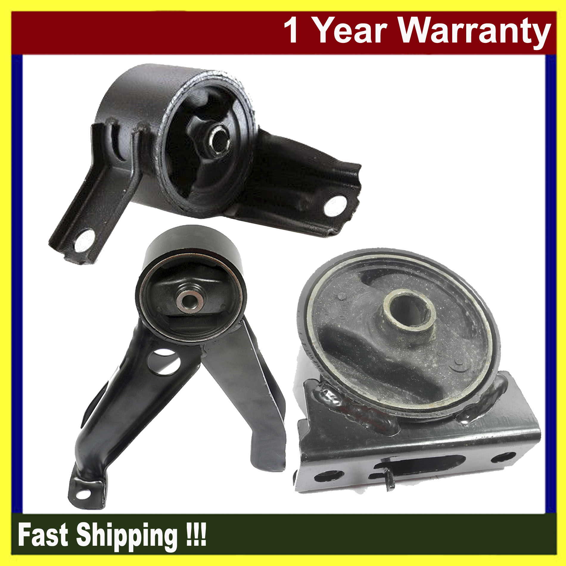 3PCS Engine Motor Mount for Jeep Compass Patriot Dodge Caliber 2.4L ...