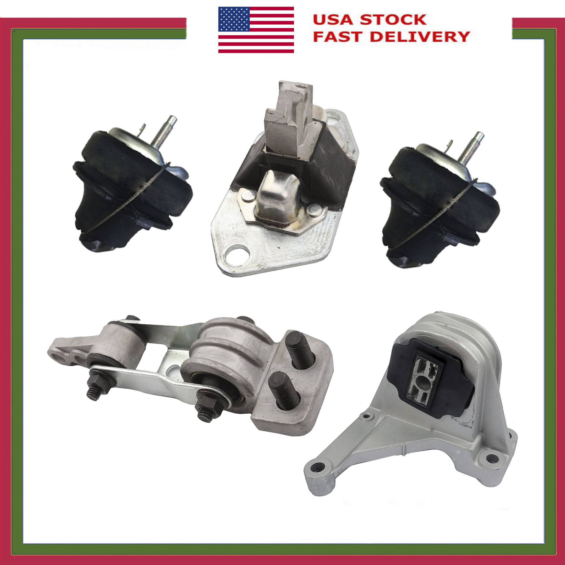 Set of 5pcs Engine Motor Mount For Volvo S80 V70 XC70 XC90 2.3L 2.4L 2 ...