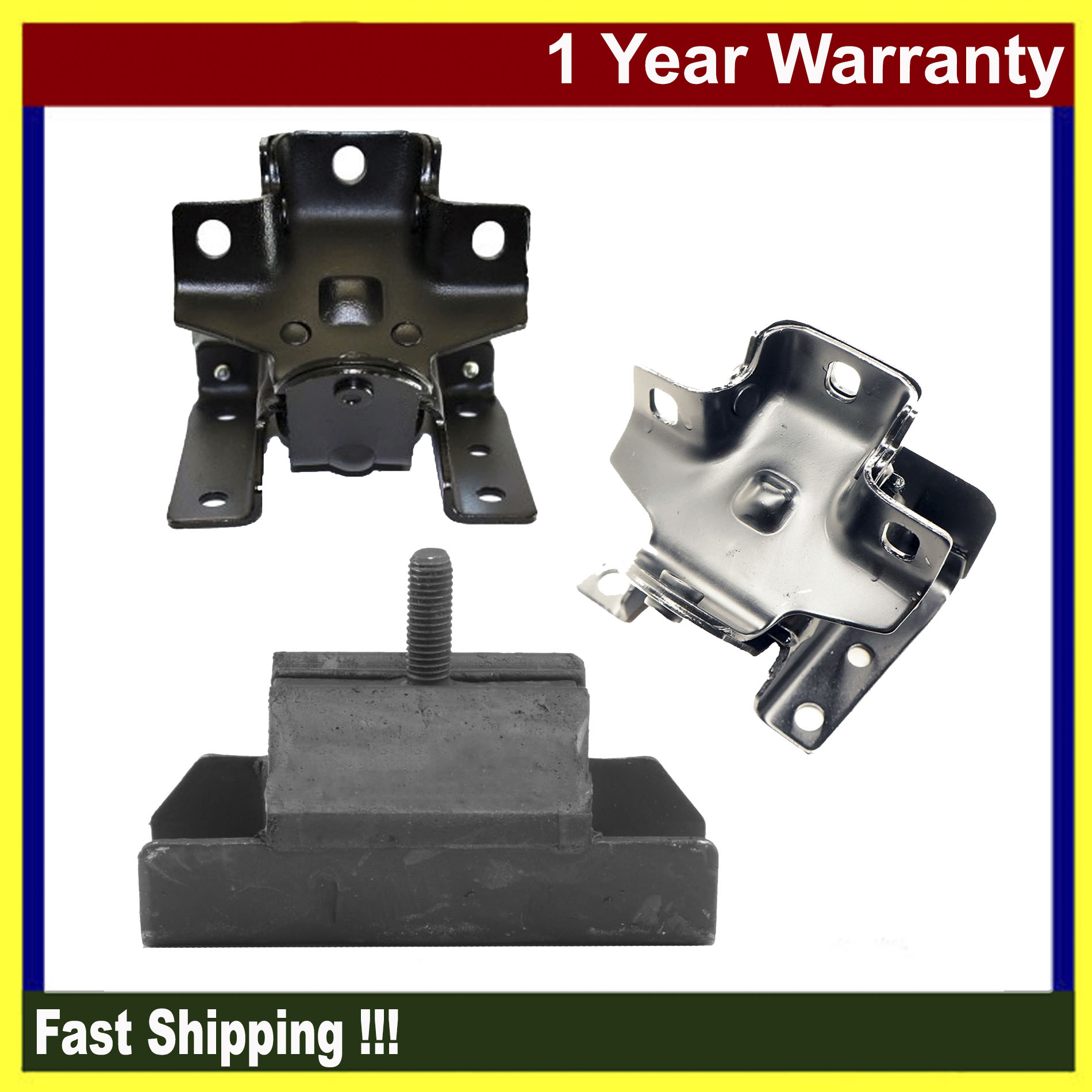 Engine Motor & Trans Mount For Chevrolet Silverado 1500 HD 01-06 6.0L ...