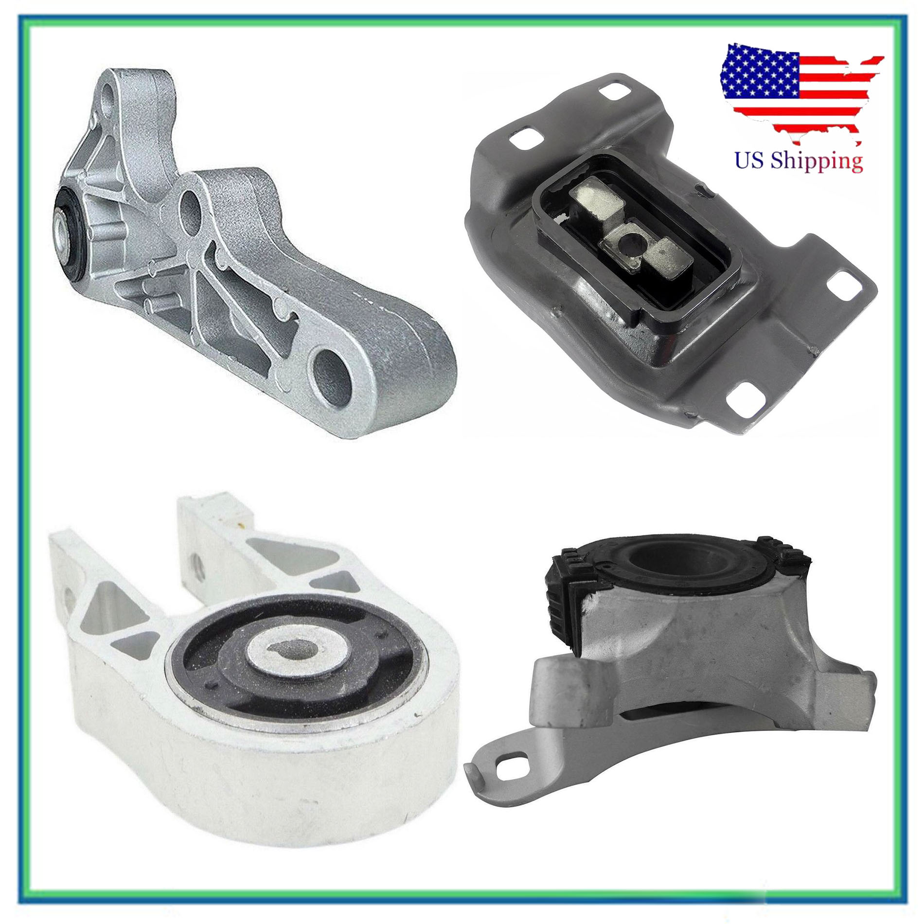 4PCS Engine Mounts & Transmission Mount For 2004-2006 Volvo S40 L5-2.4L ...