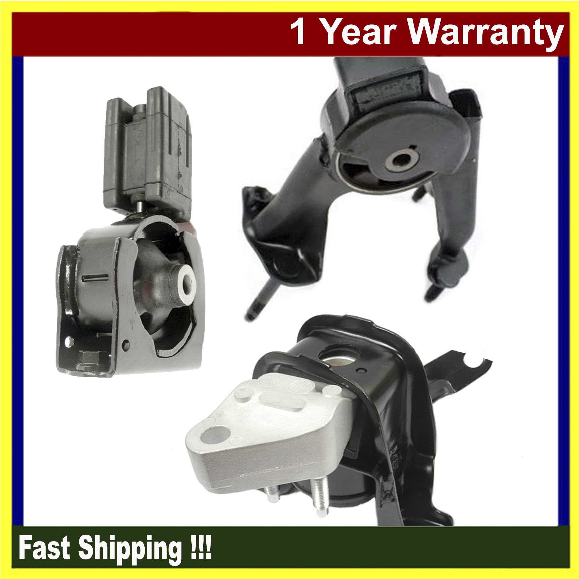 Engine Motor Mount for Manual Set For Toyota Corolla Matrix 1.8L 4219 ...